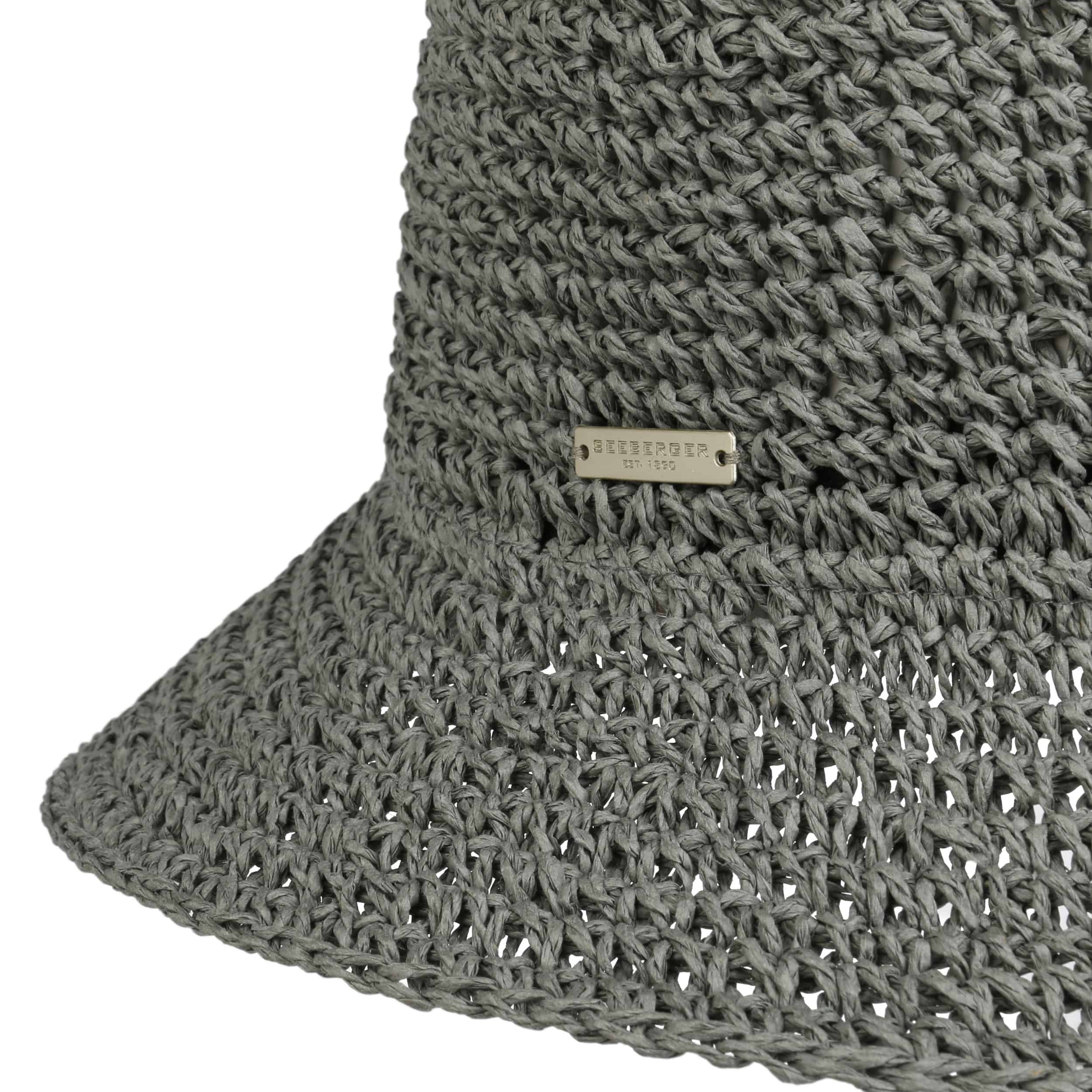 Crochet Cloche Straw Hat by Seeberger - £36.95