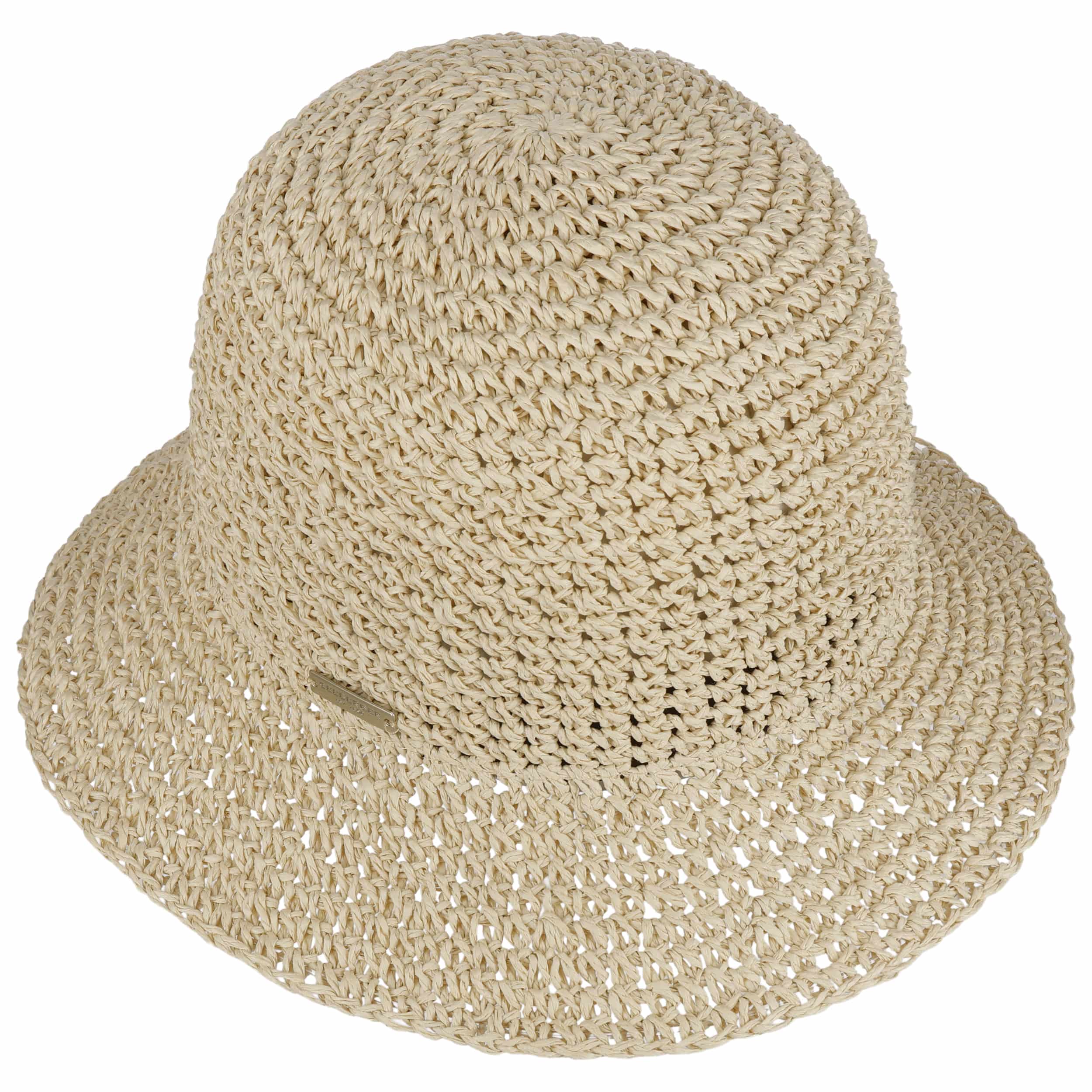 Crochet Cloche Straw Hat by Seeberger - £36.95