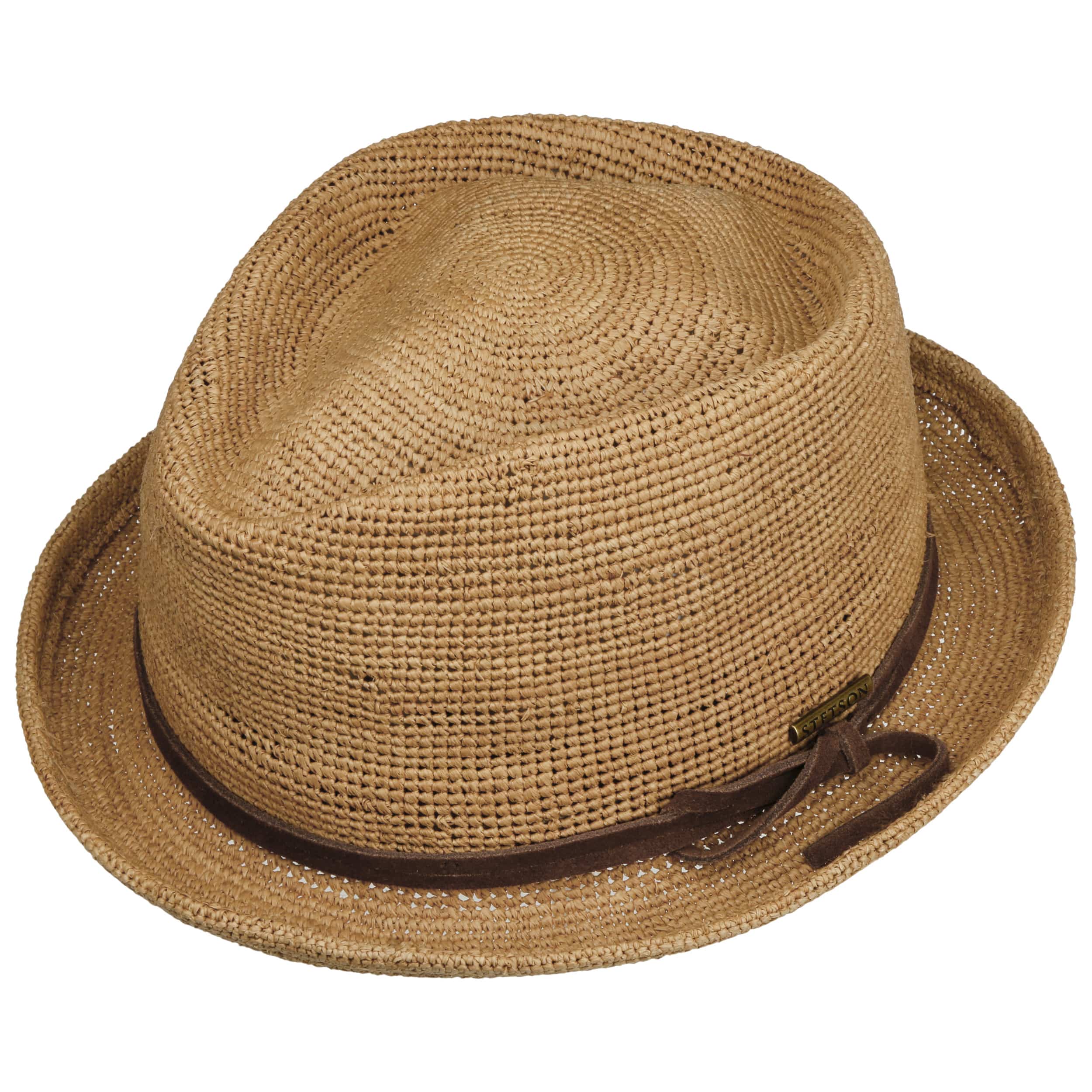 Crochet Diamond Raffia Hat by Stetson - £149.00