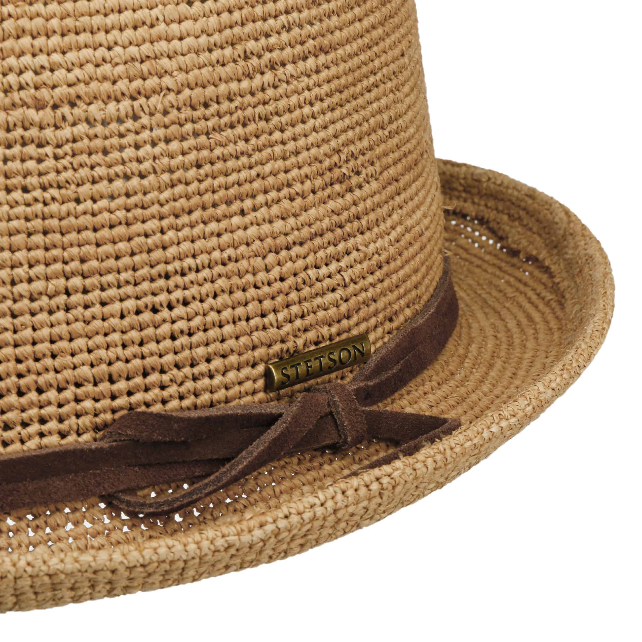 Crochet Diamond Raffia Hat by Stetson - £149.00