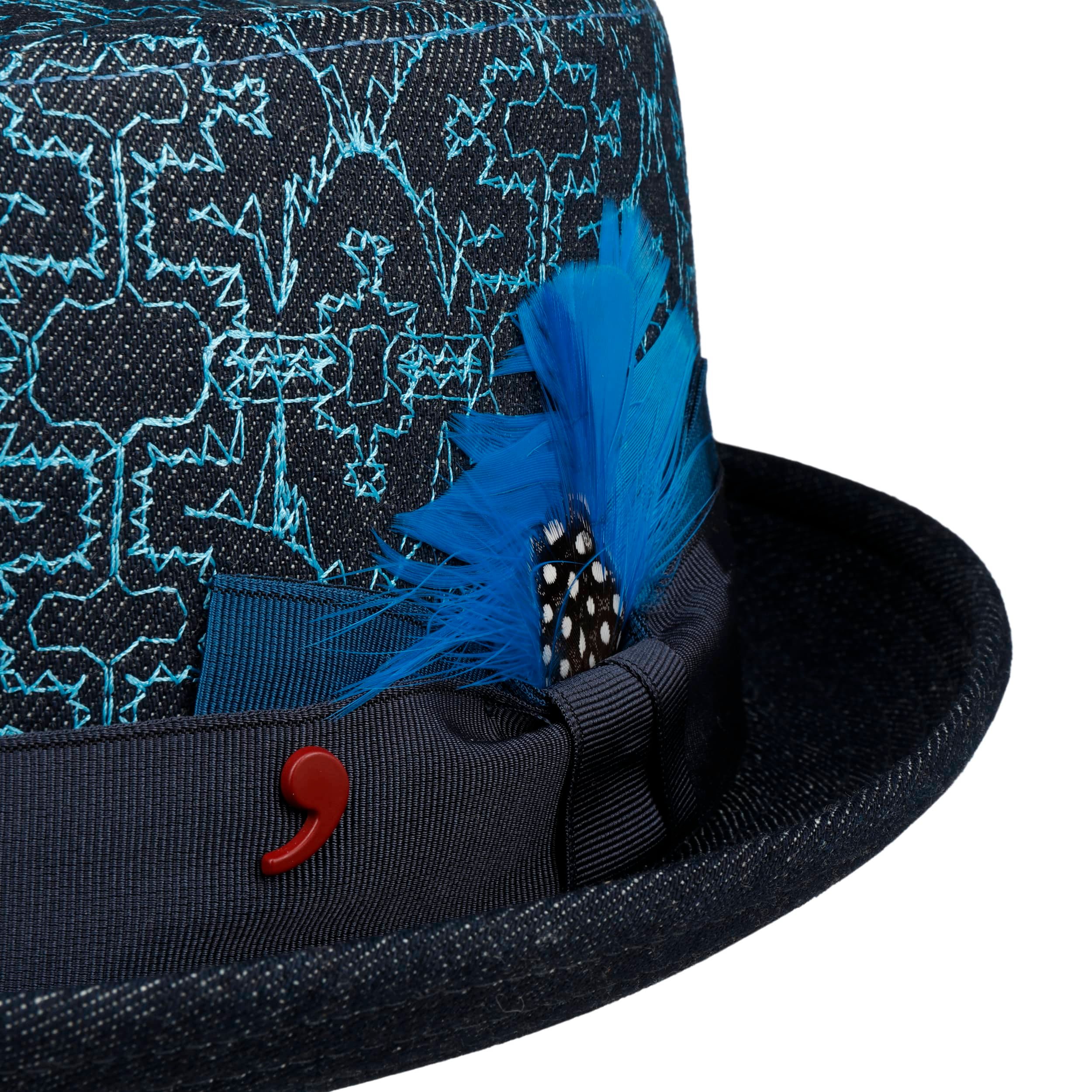 Damiano Pork Pie Cotton Hat by Alfonso D'Este - £116.95