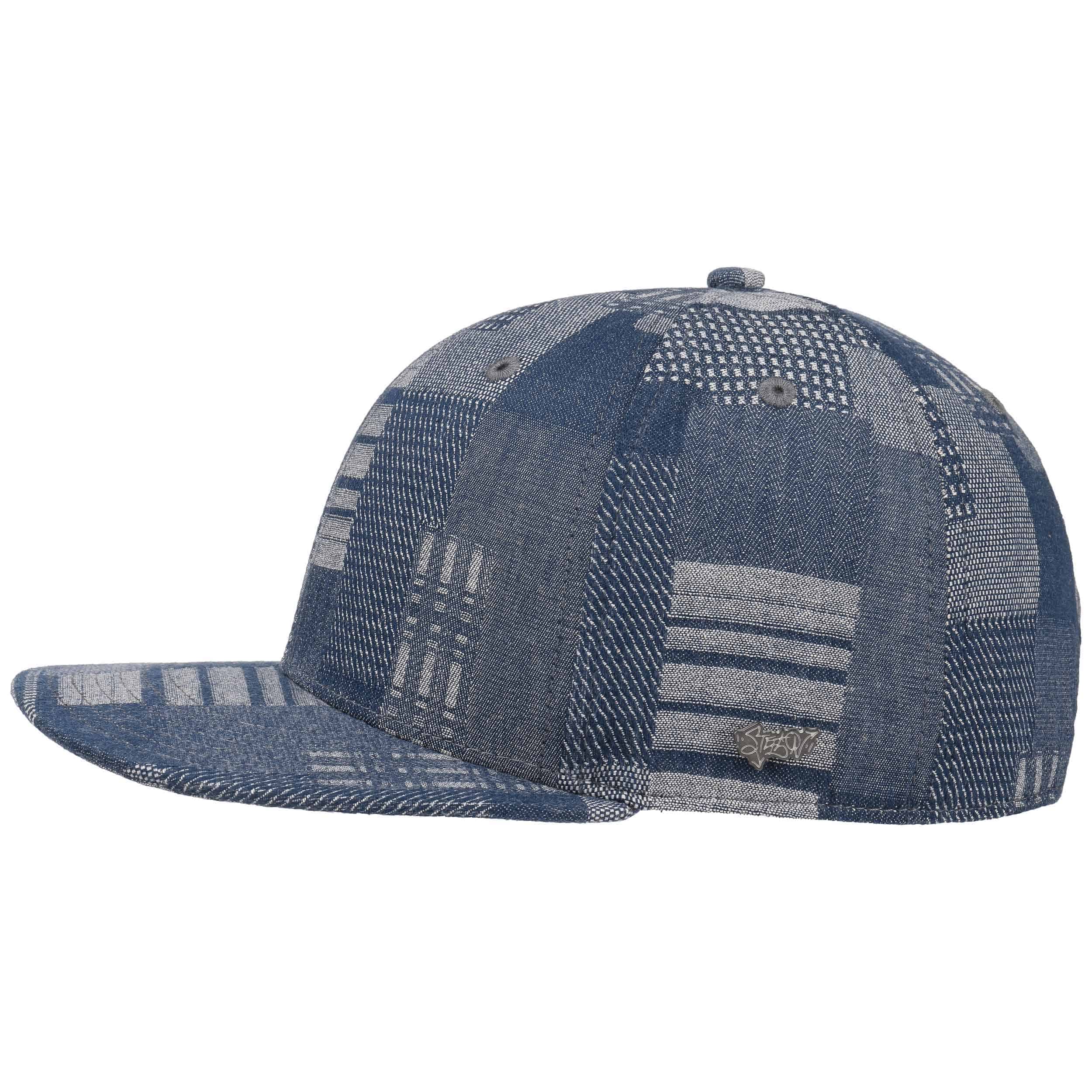 Denim Patchwork Baseball Cap by Stetson - £29.00