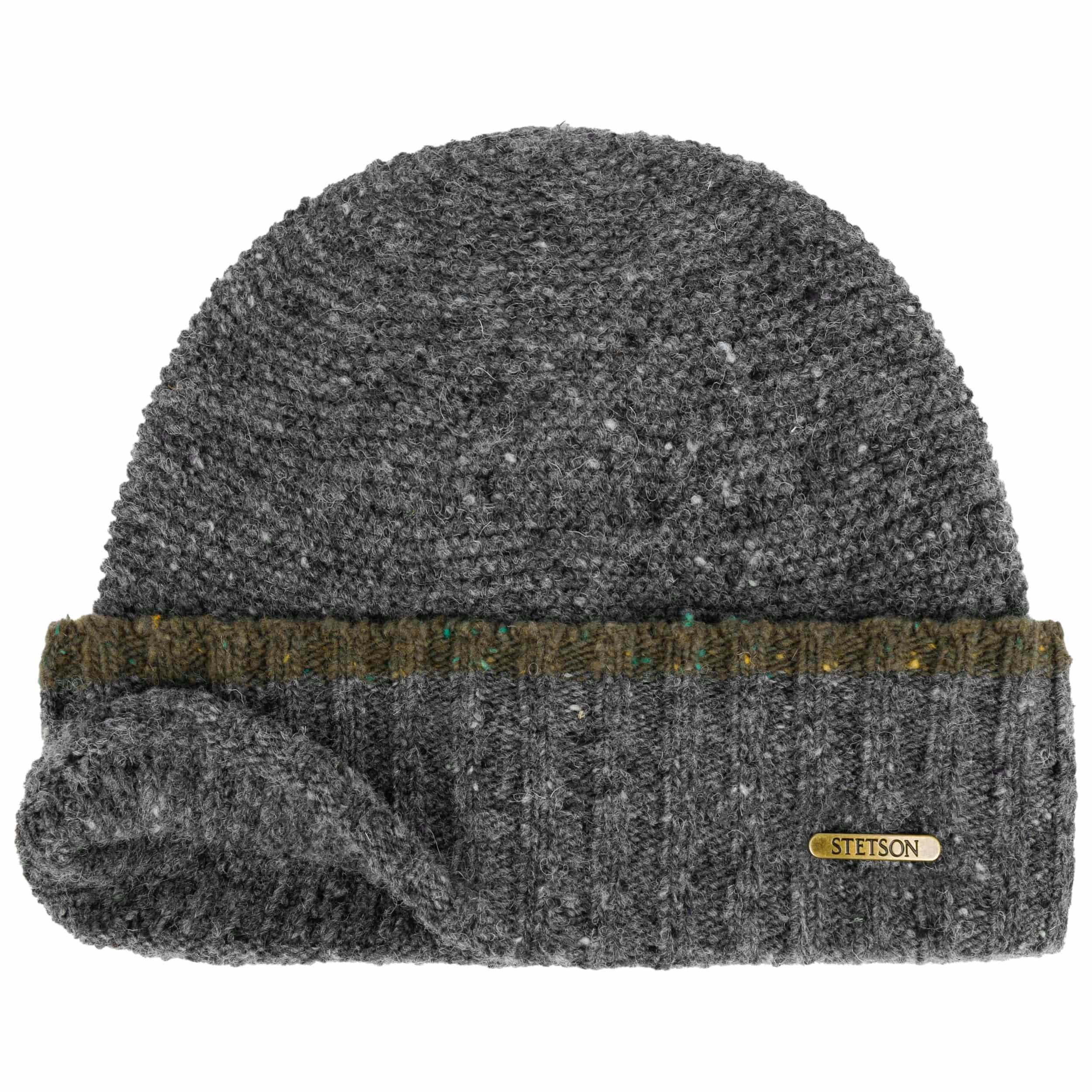 Donegal Wool Beanie with Cuff by Stetson - £69.00