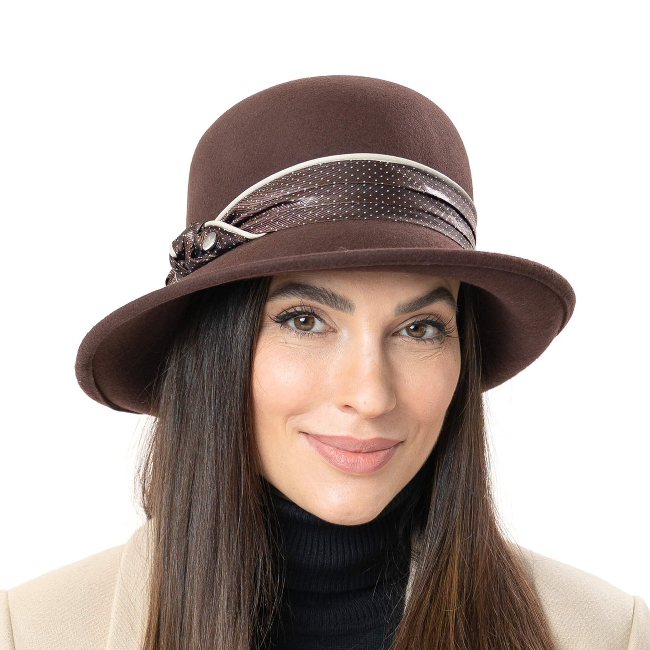 Dotted Band Wool Hat by Lierys - £62.95