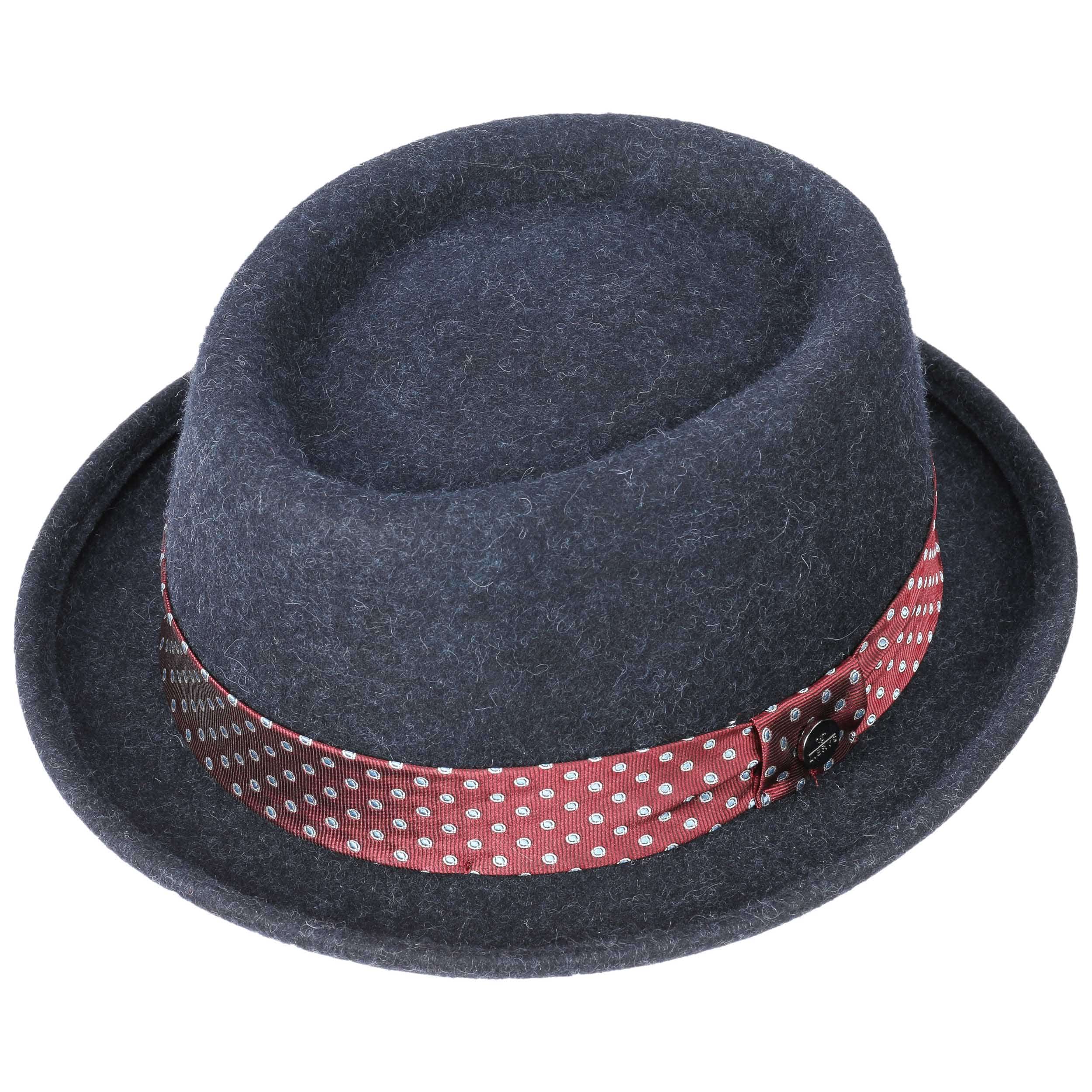 Dotted Ribbon Porkpie Hat by Lierys - £62.95