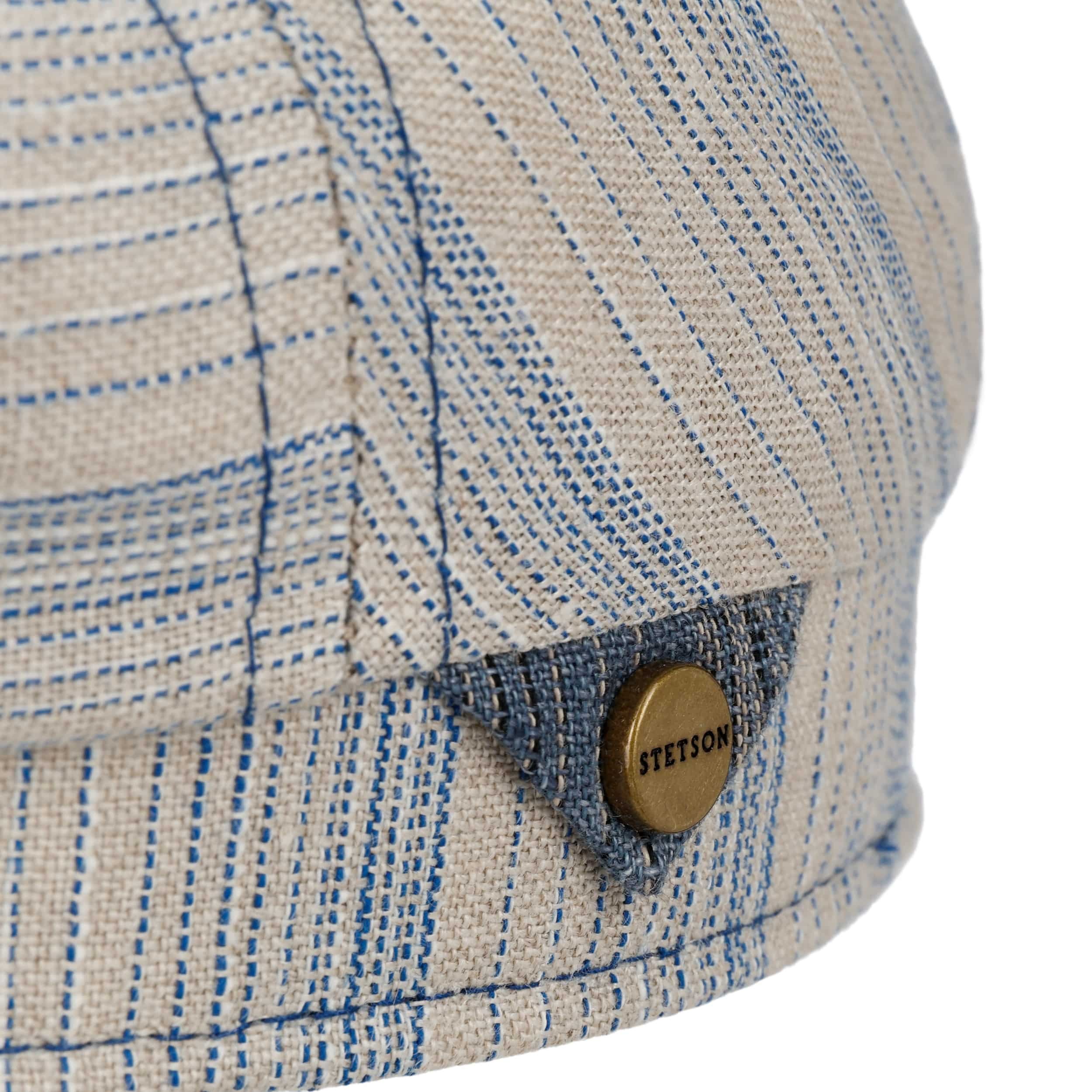 Driver Cap Linen Stripe by Stetson - £119.00