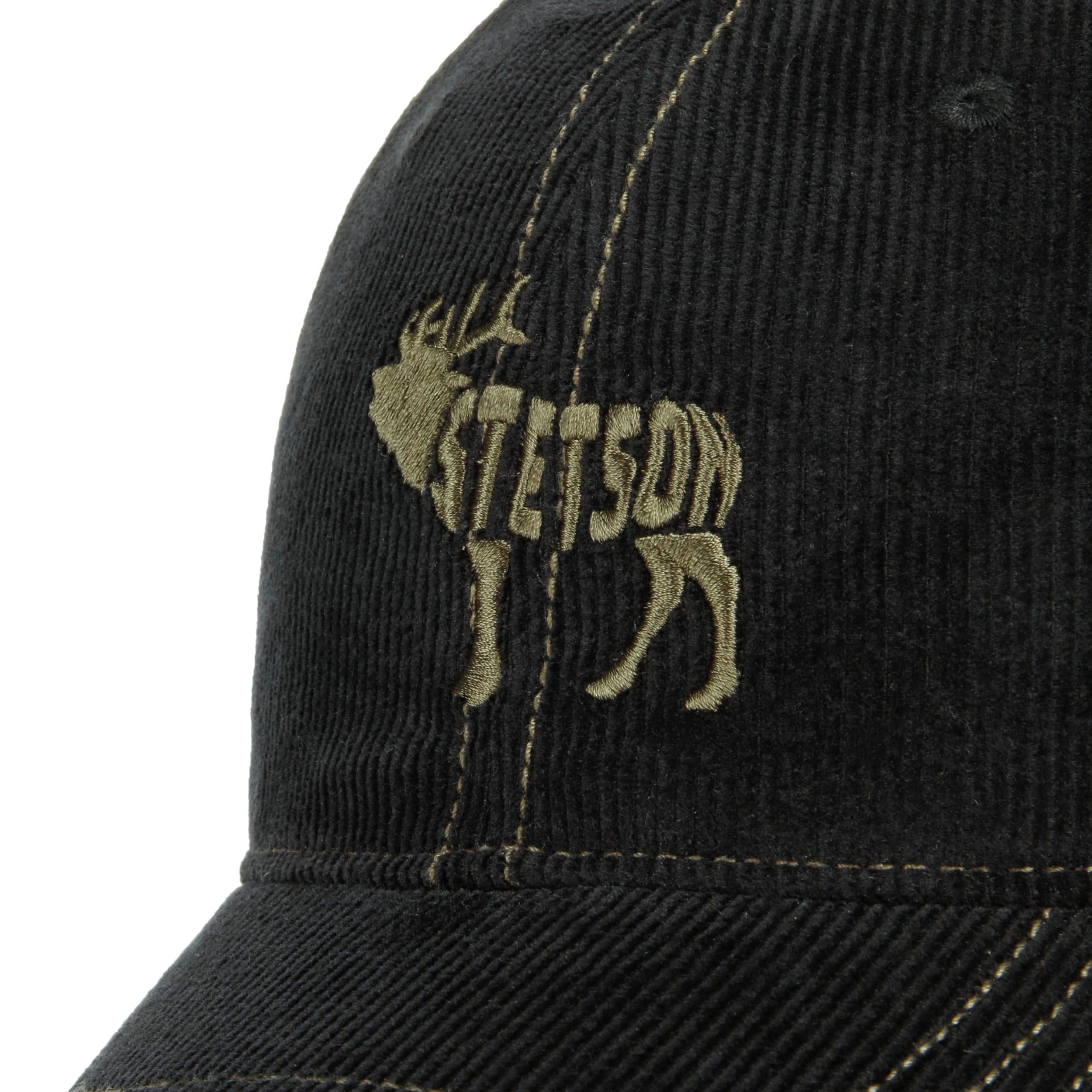 Embroidered Deer Corduroy Cap by Stetson - £49.00