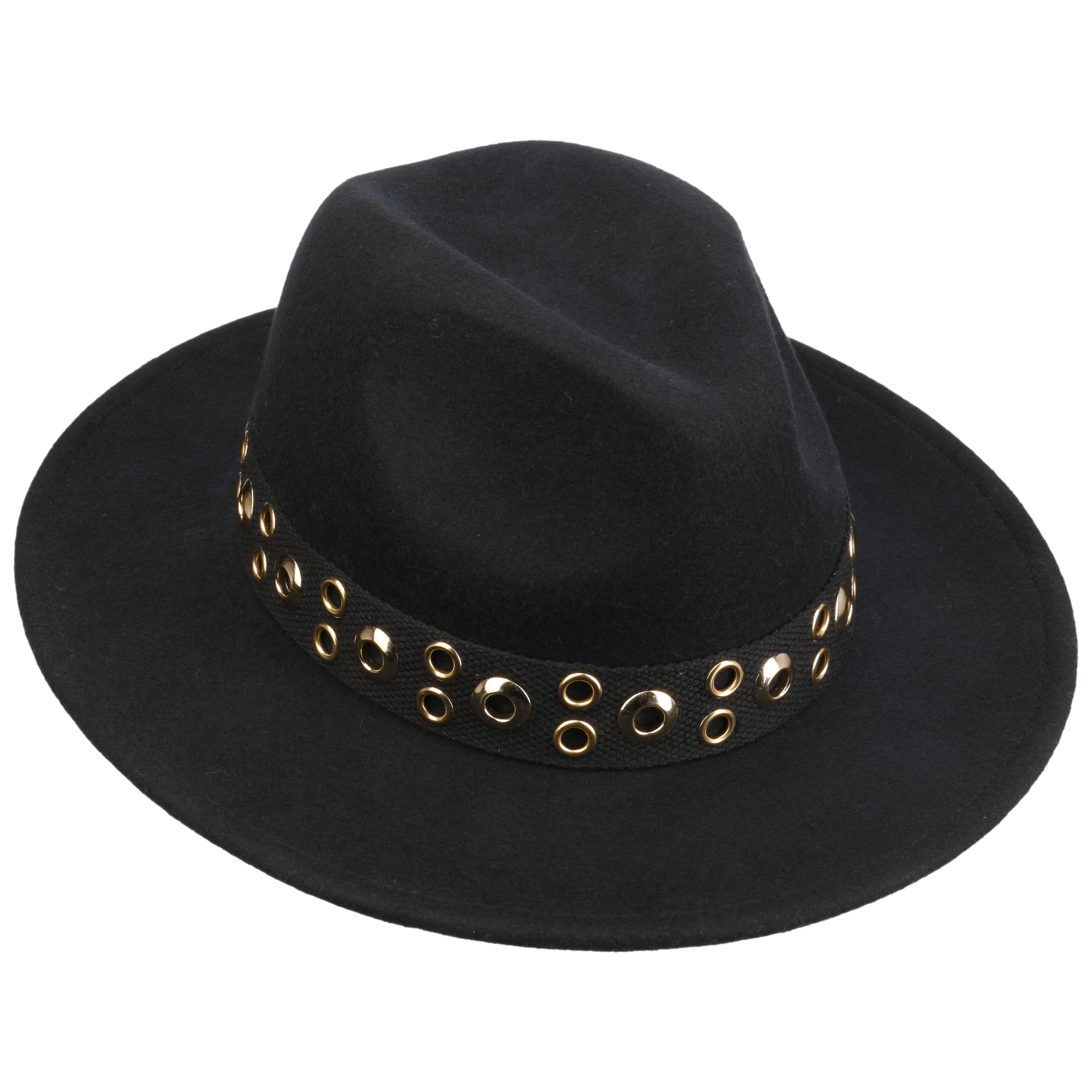 Eyelet Band Fedora Wool Hat by Seeberger - £89.95