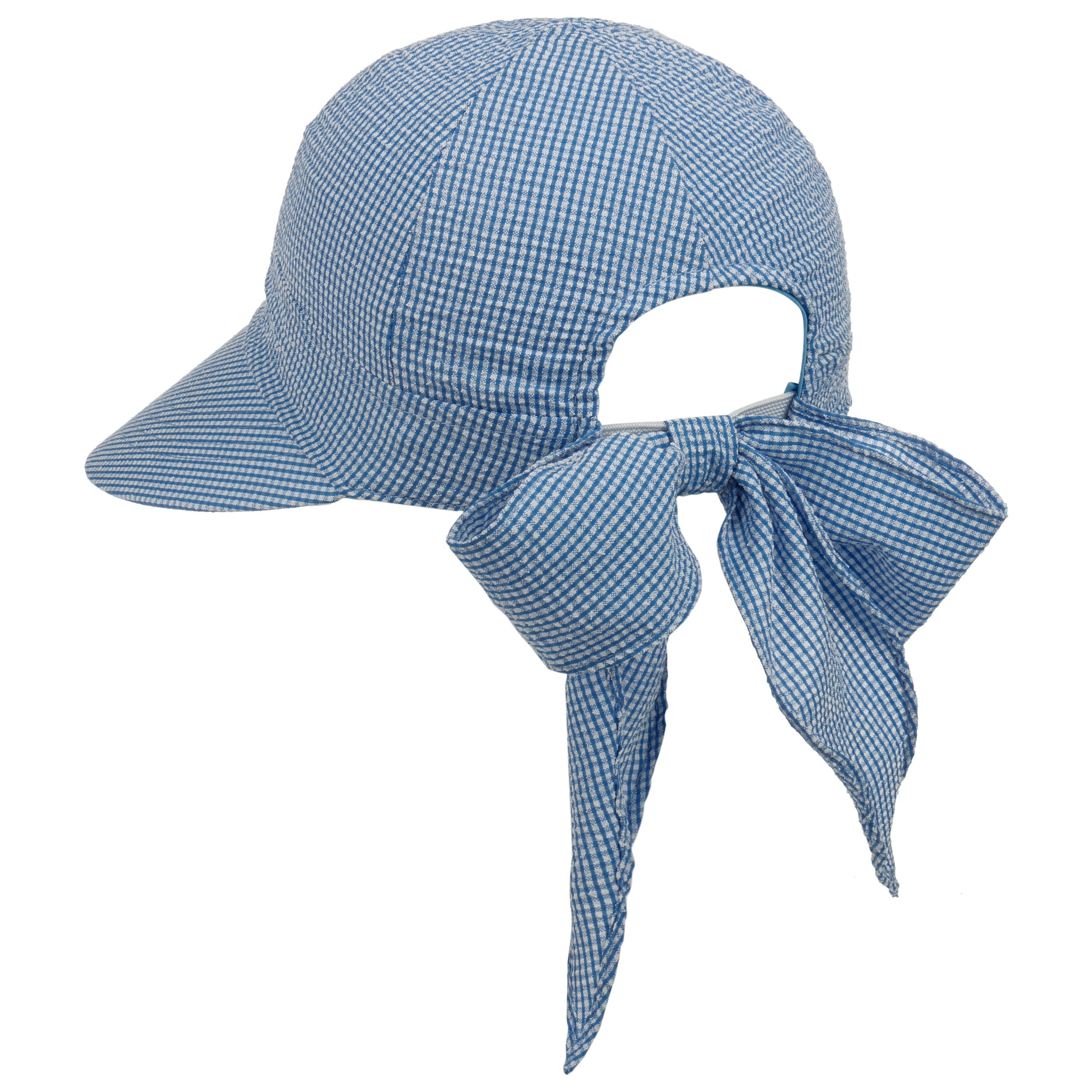 Face Framer Seersucker Sun Visor by Betmar - £37.95