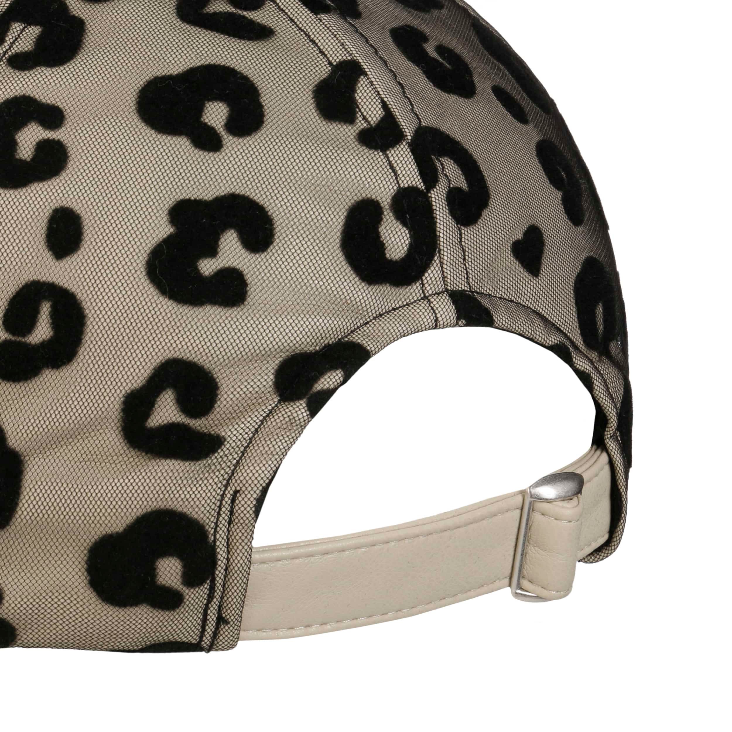 Faux Leather Leo Print Cap by Seeberger - £40.95