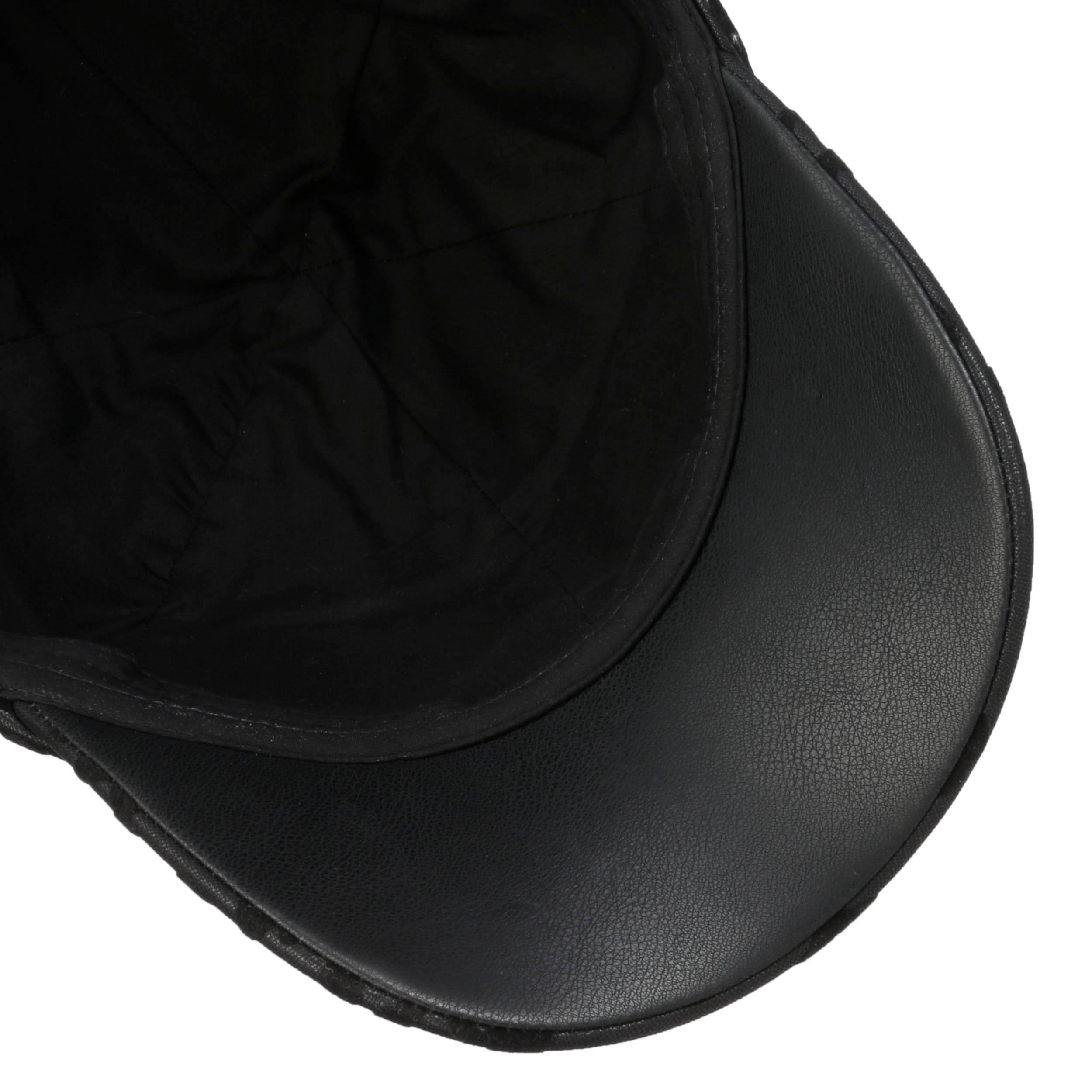 Faux Leather Leo Print Cap by Seeberger - £40.95