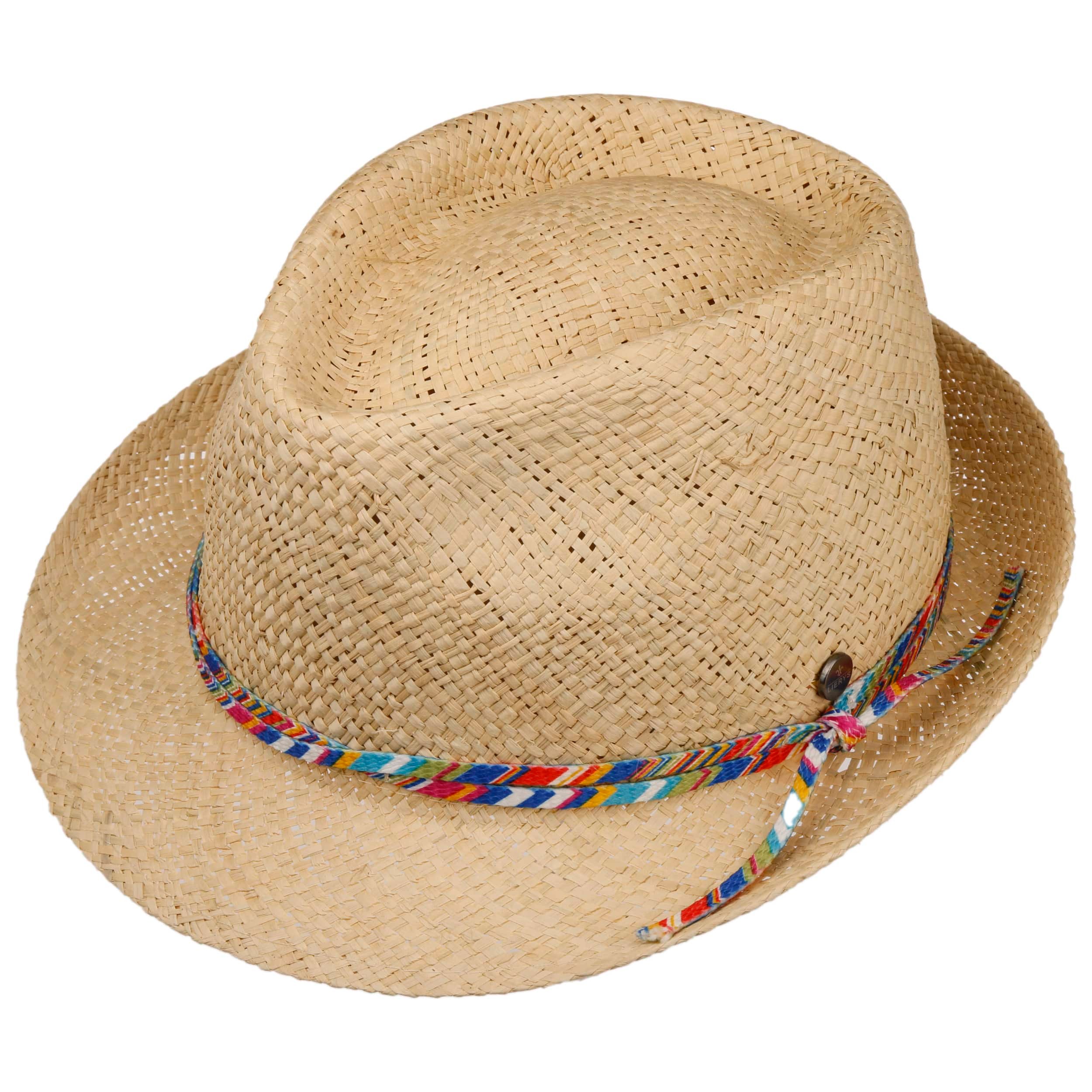 Fine Colour Band Trilby Straw Hat by Lierys - £45.95
