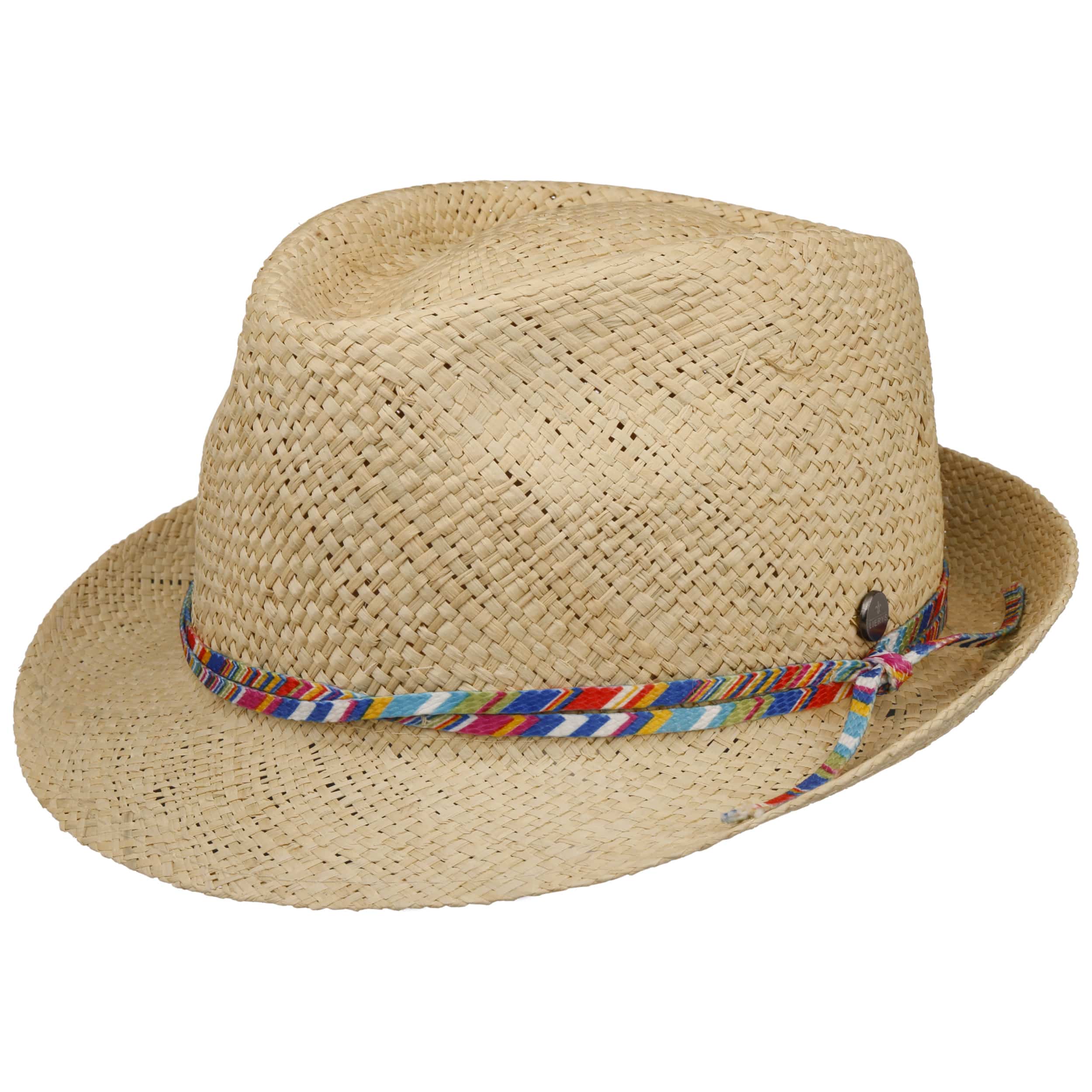 Fine Colour Band Trilby Straw Hat by Lierys - £45.95