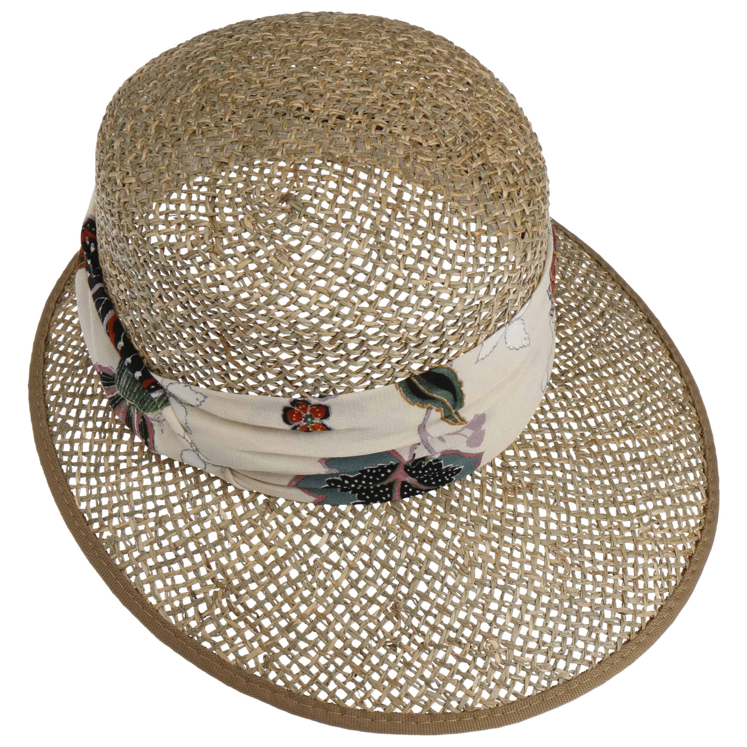 Flower Band Seagrass Bonnet by Lipodo - £35.95