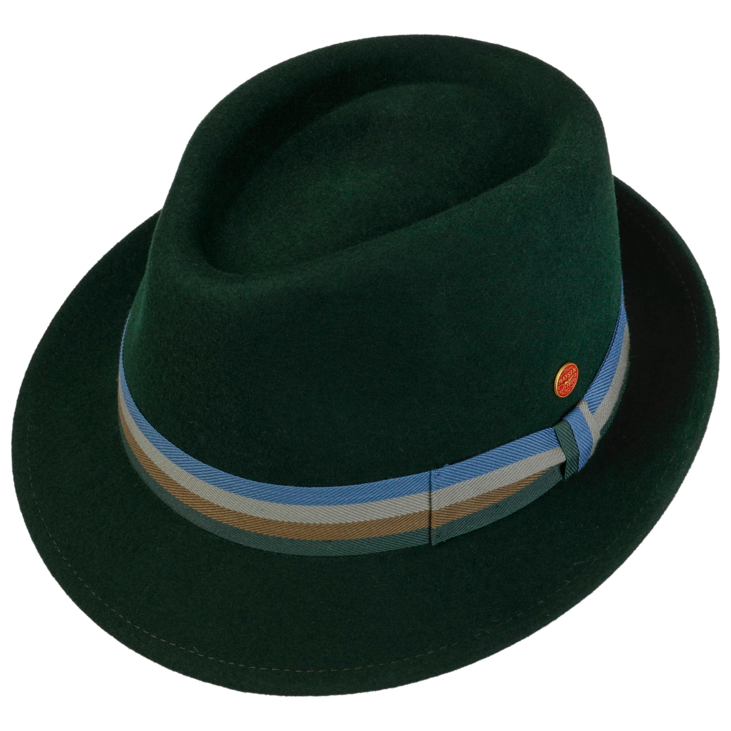 Four Colour Band Trilby Wool Hat by Mayser - £123.95