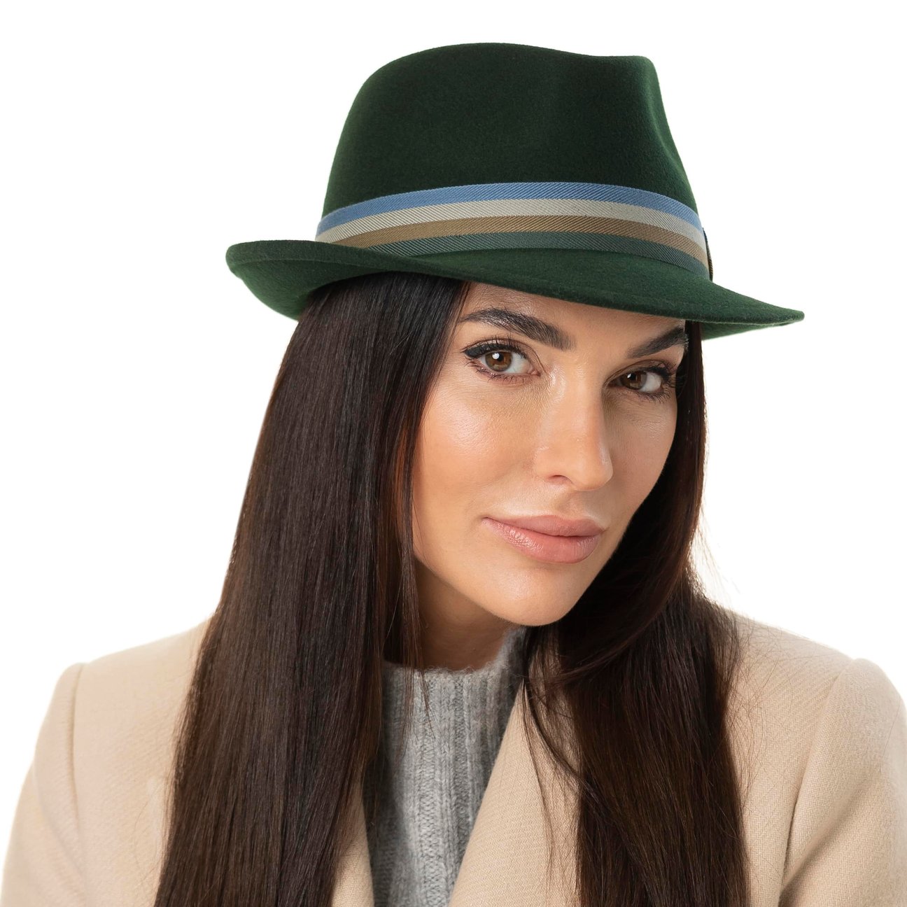 Four Colour Band Trilby Wool Hat by Mayser - £123.95