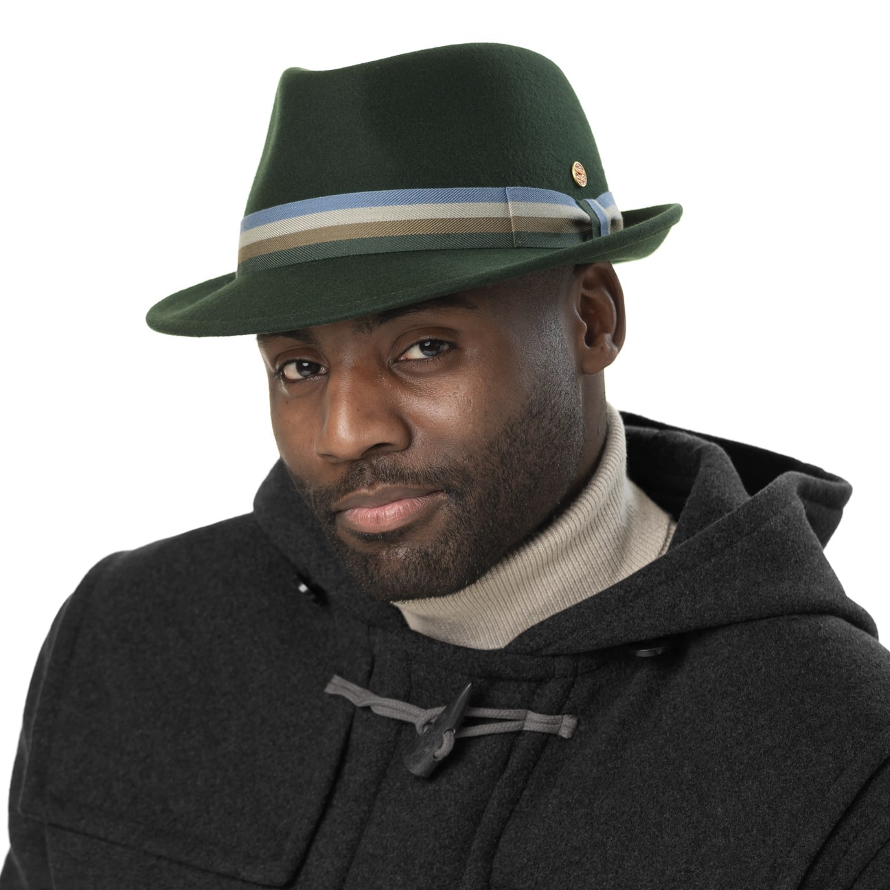 Four Colour Band Trilby Wool Hat by Mayser - £124.95