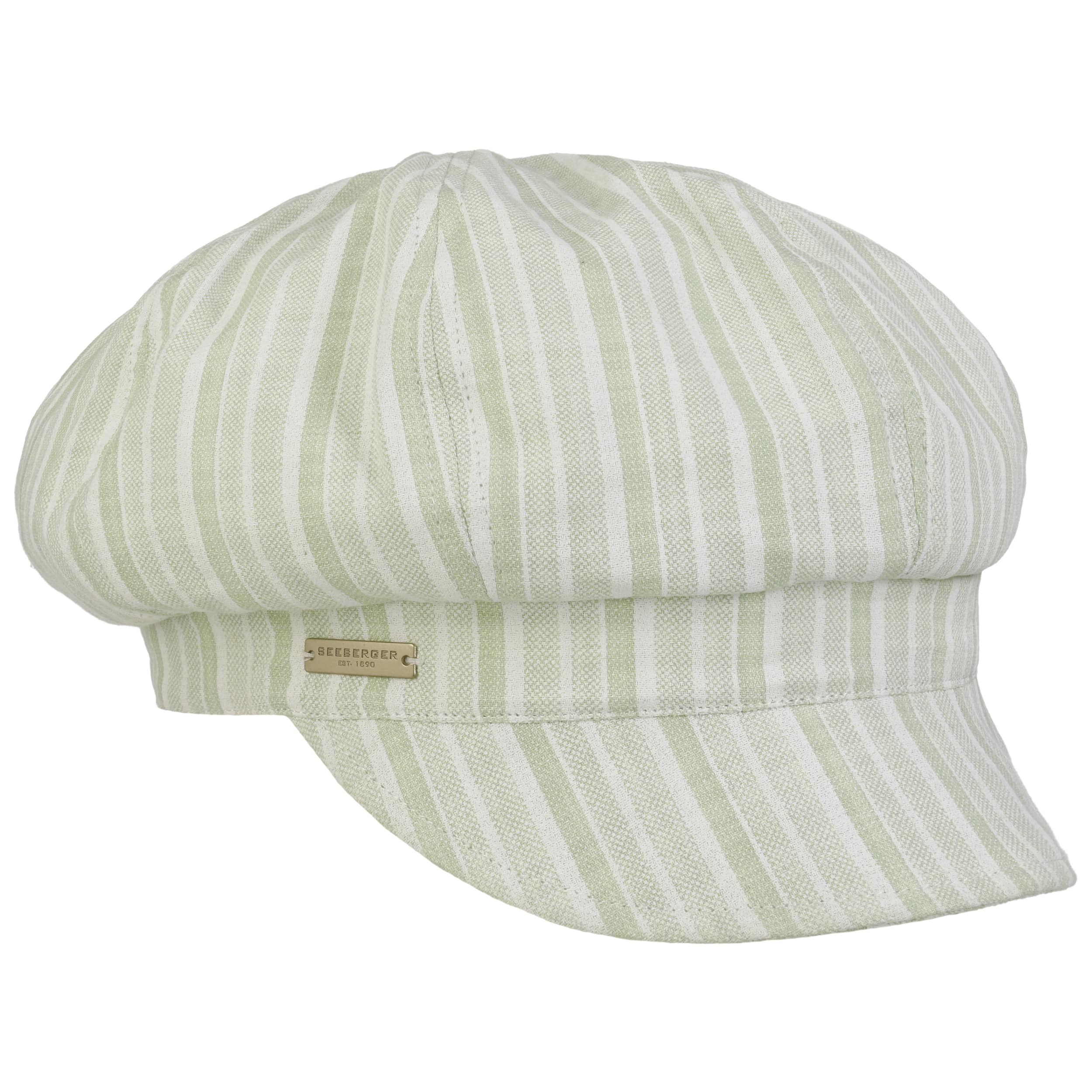 Fresh Stripes Newsboy Cap by Seeberger - £32.95