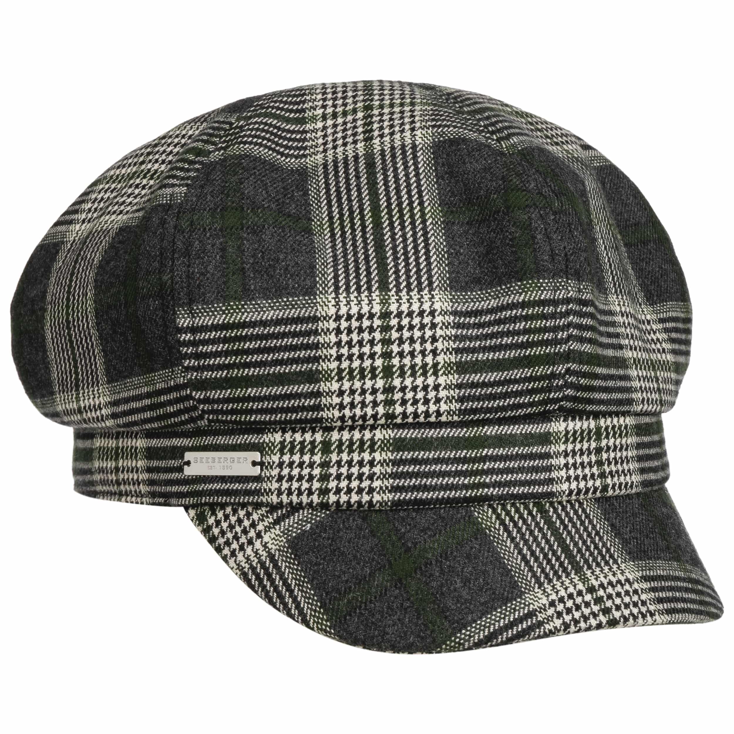 Gadiala Check Newsboy Cap by Seeberger - £41.95