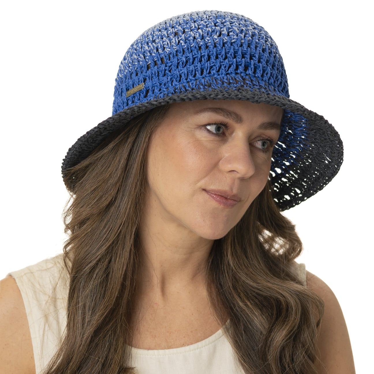 Gradient Colours Cloche Straw Hat by Seeberger --> Shop Hats, Beanies & Caps online Hatshopping