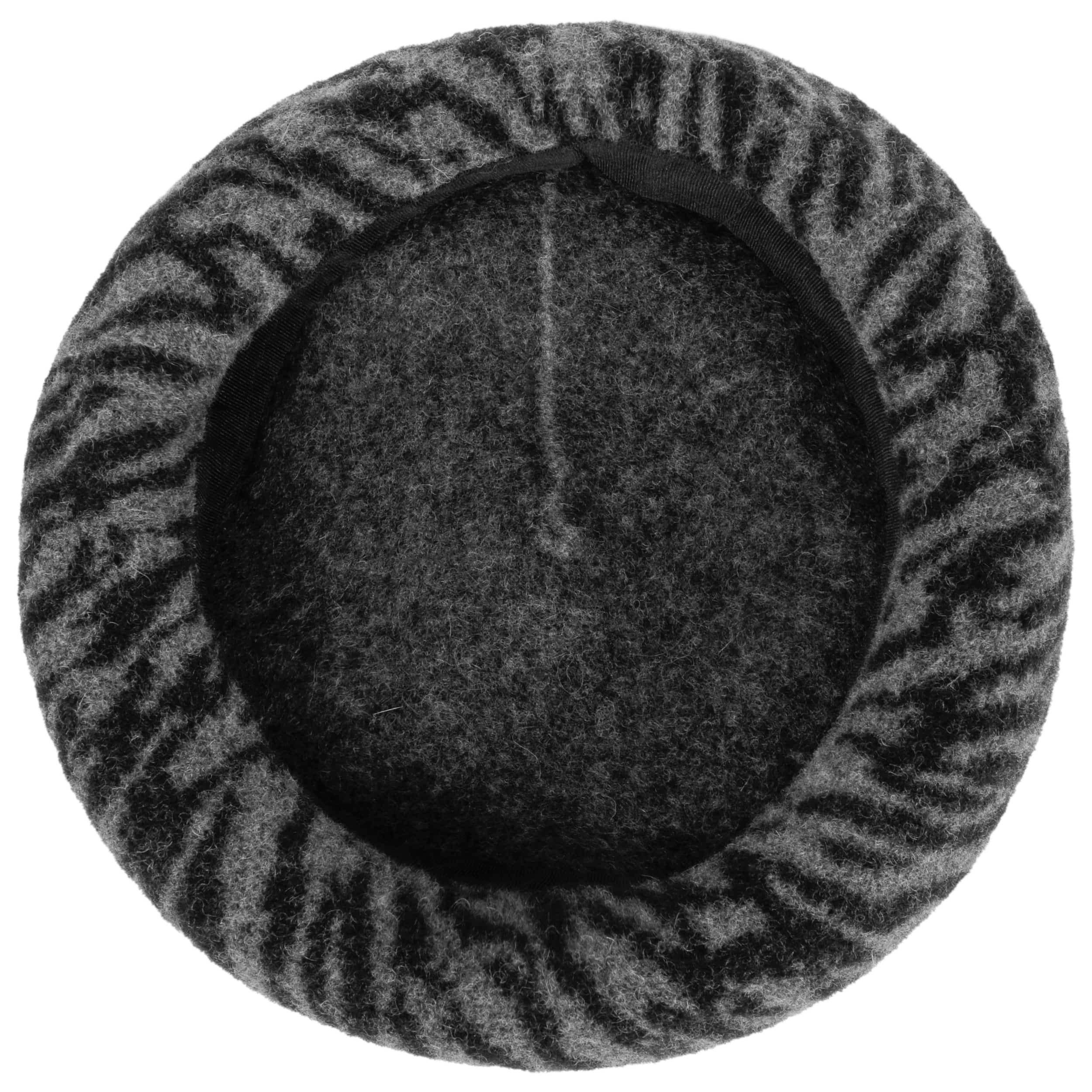 Grey Zebra Wool Beret by Lipodo - £35.95