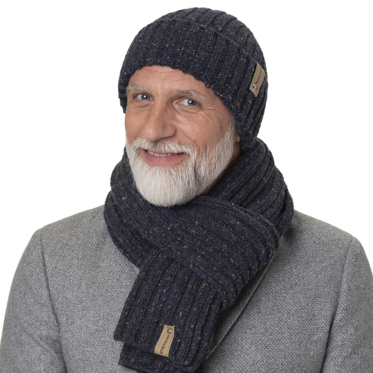 Hantsport Donegal Wool Knit Scarf by Stetson - £99.00