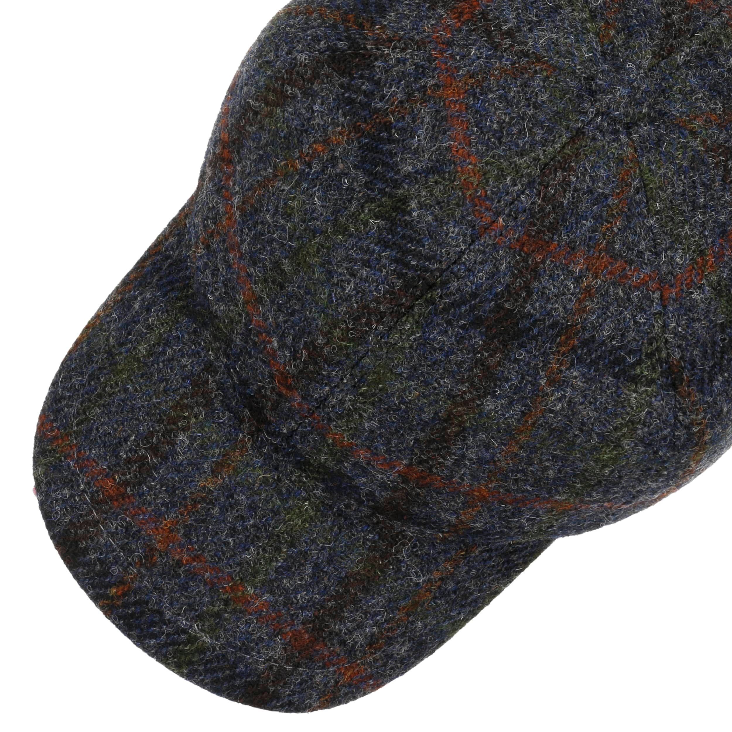 Harris Tweed Check Cap by Lierys Gold - £71.95