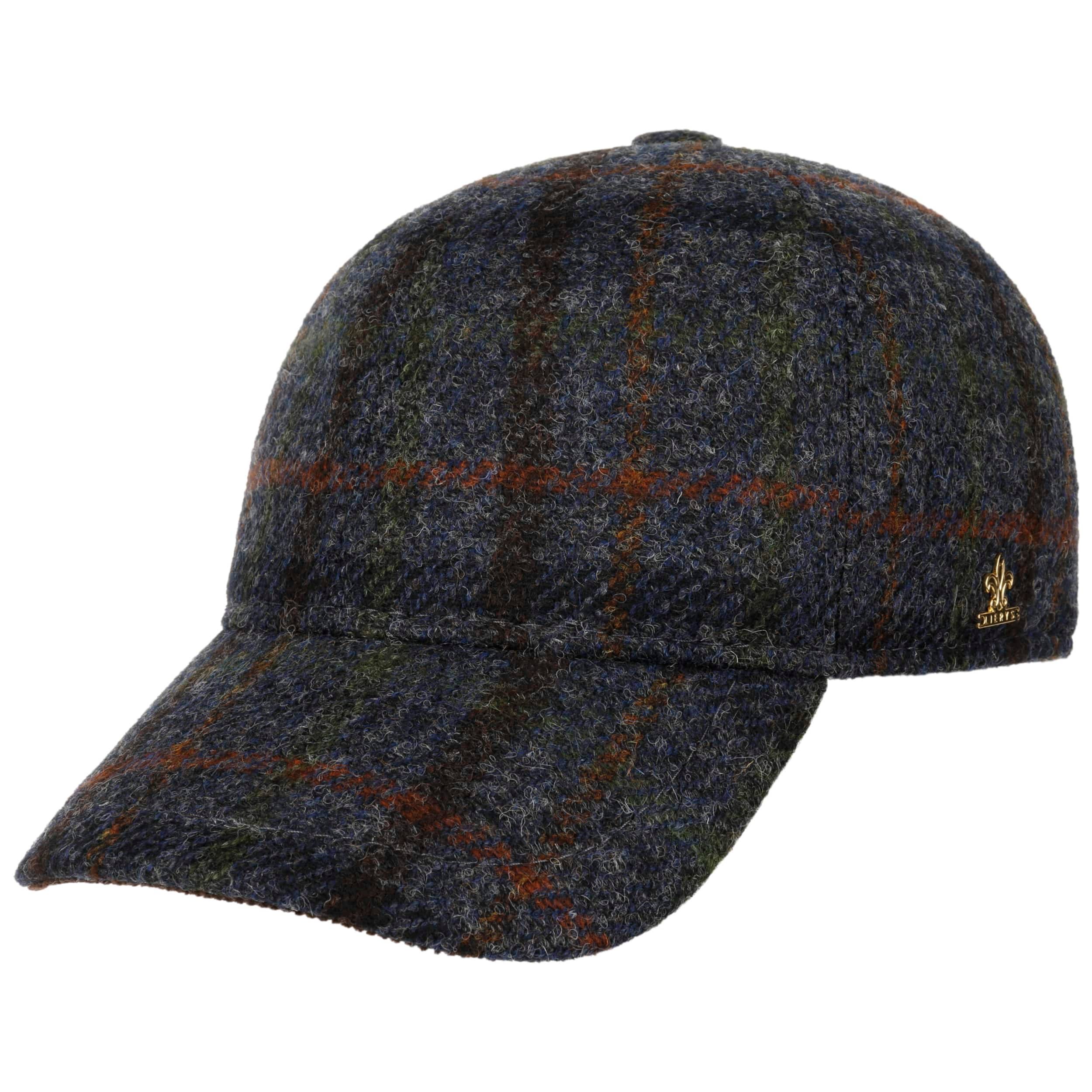 Harris Tweed Check Cap by Lierys Gold - £71.95