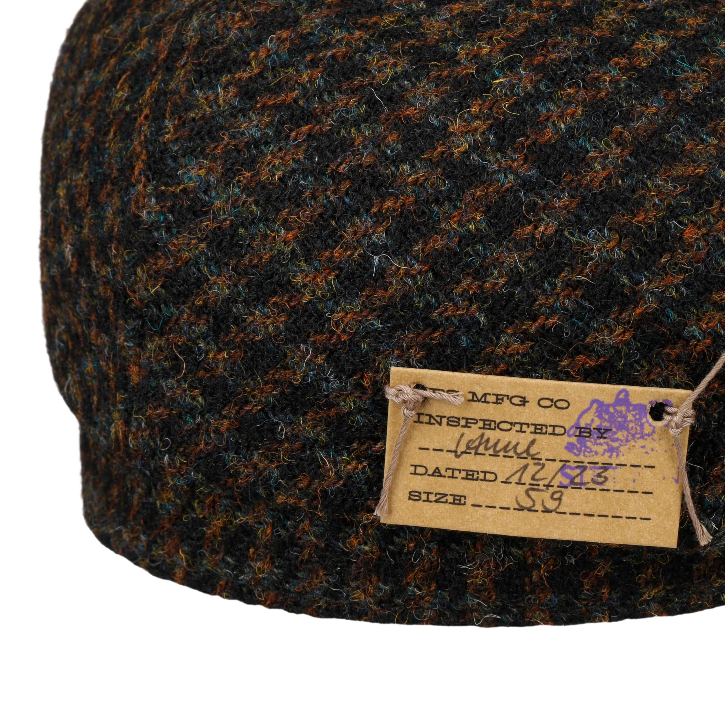 Harris Tweed Houndstooth Driver Cap by Stetson - £179.00