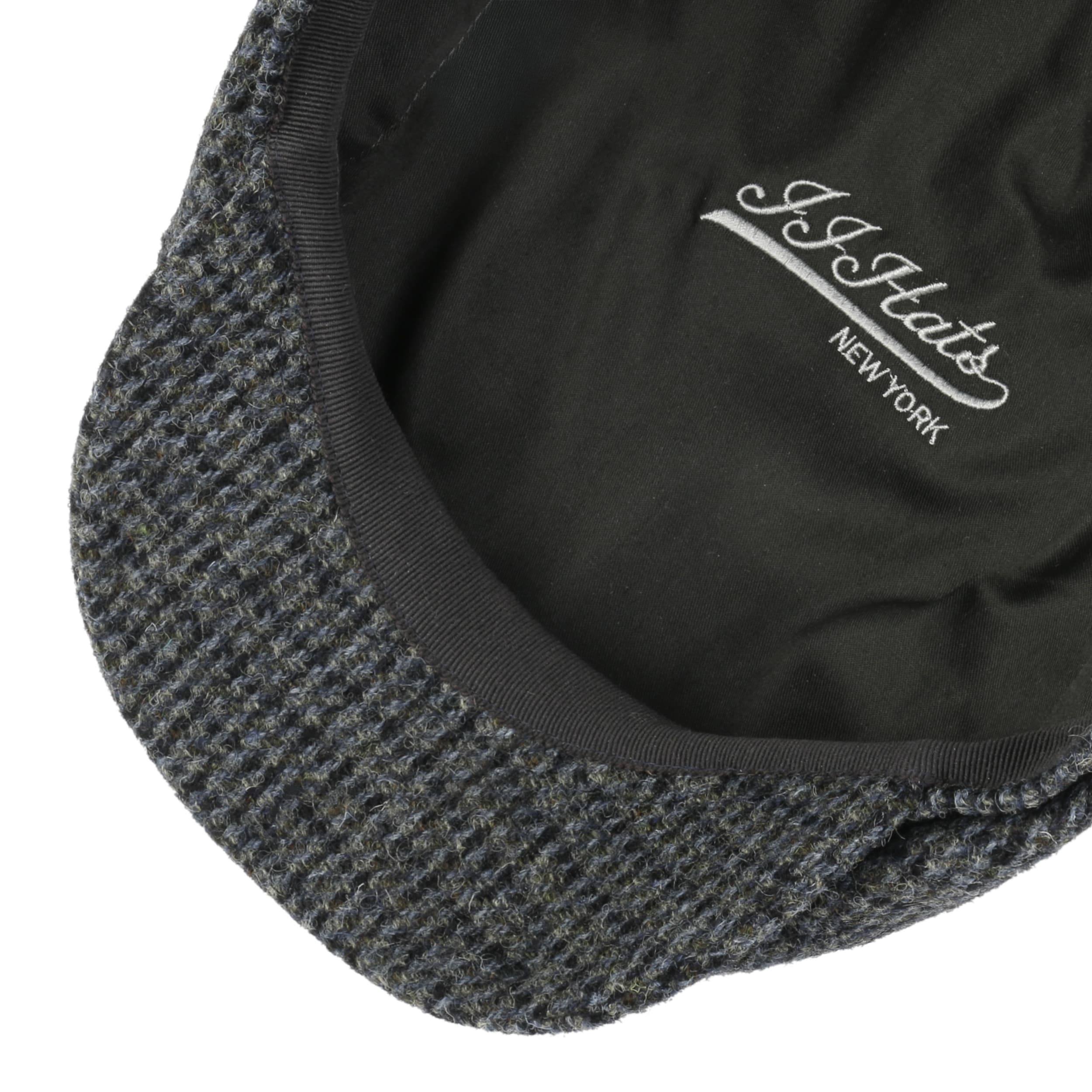 Harris Tweed Wool Flat Cap by JJ Hats - £108.95