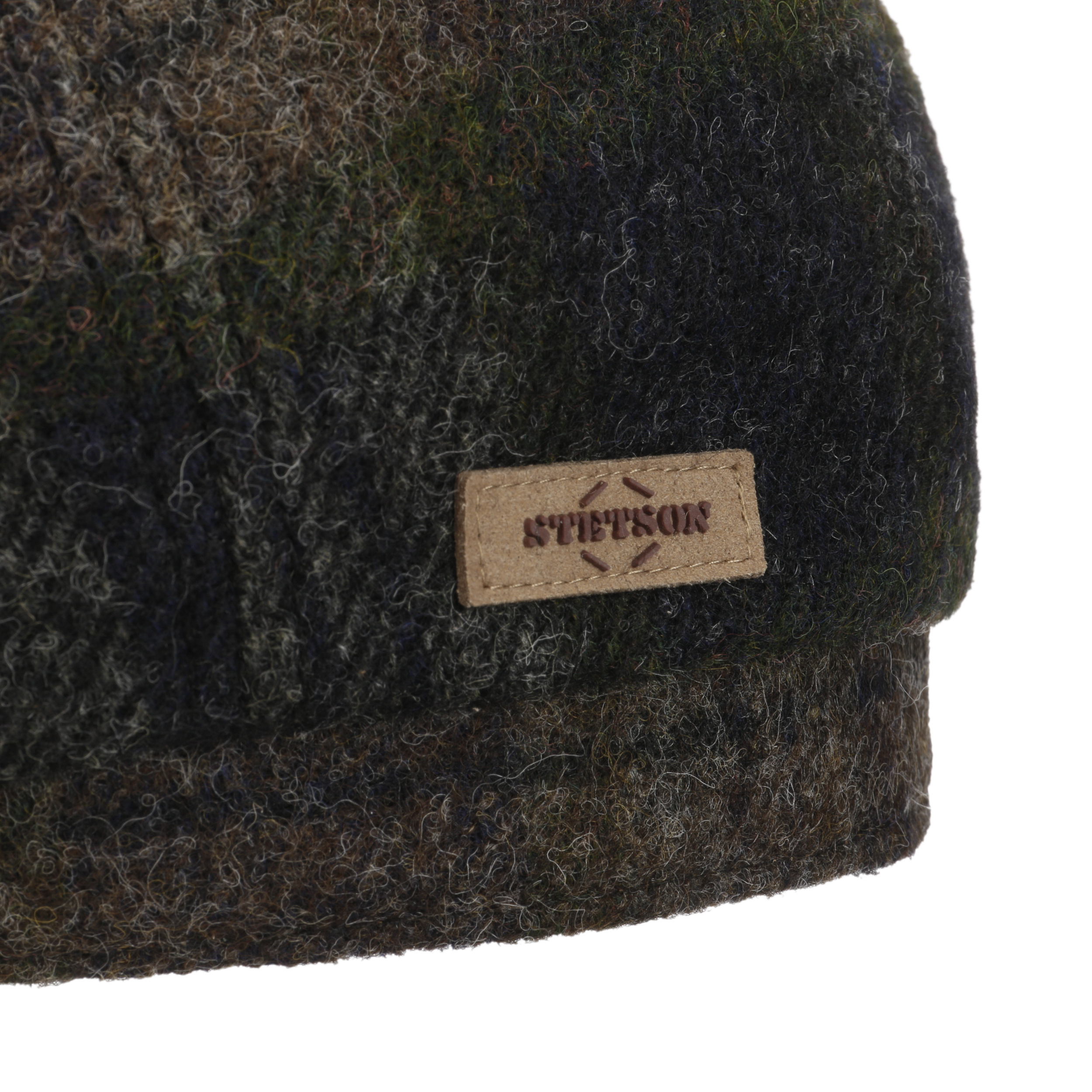 Hatteras Beeswax Shetland Wool Flat Cap by Stetson - £79.00