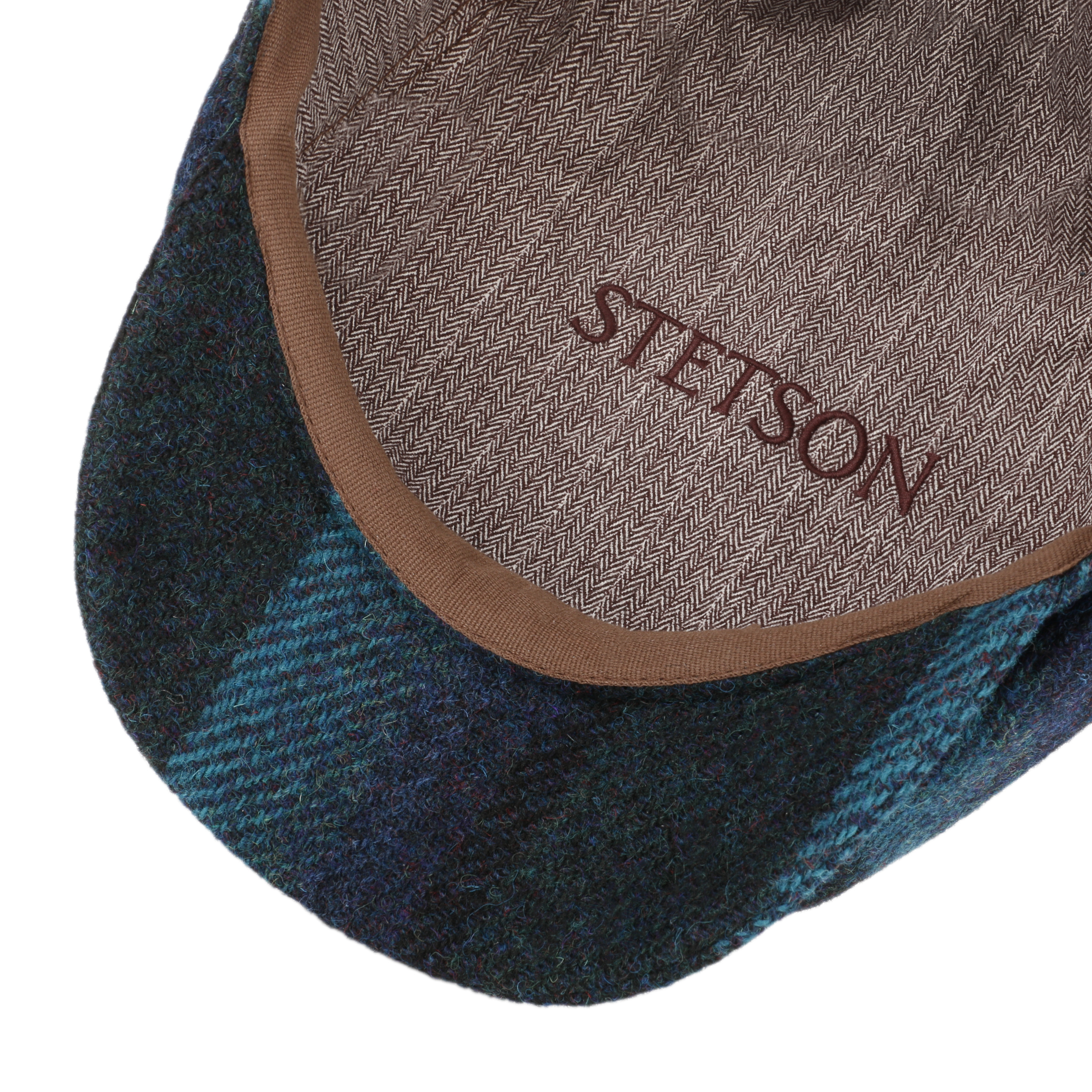 Hatteras Berneray Harris Tweed Flat Cap by Stetson - £99.00