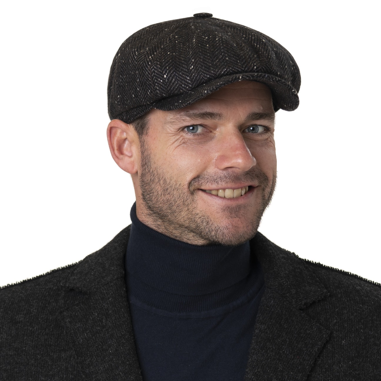 Hatteras Bright Spots Cashmere Flat Cap by Stetson - £99.00