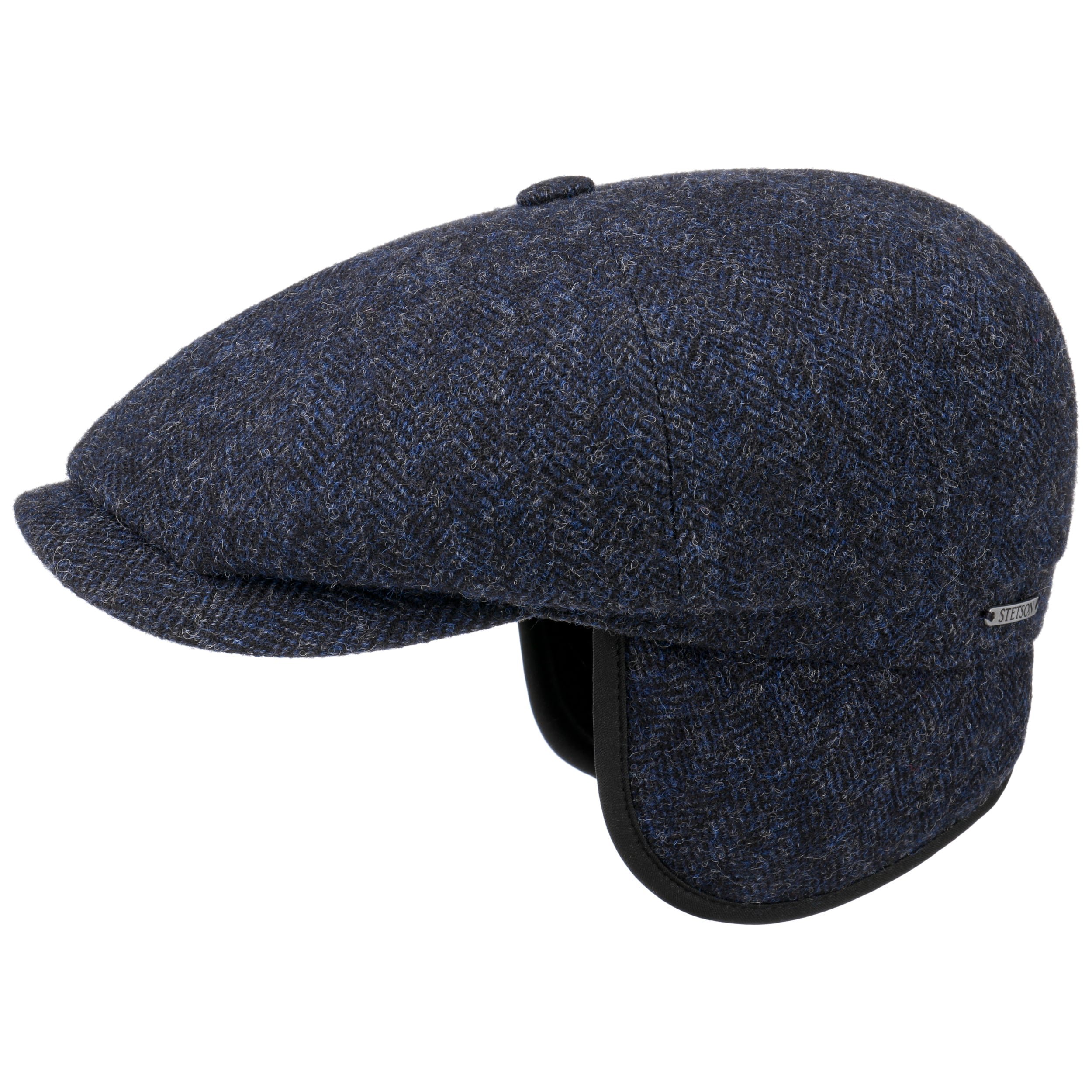 Hatteras Classic Ear Flaps Flat Cap by Stetson - £109.00