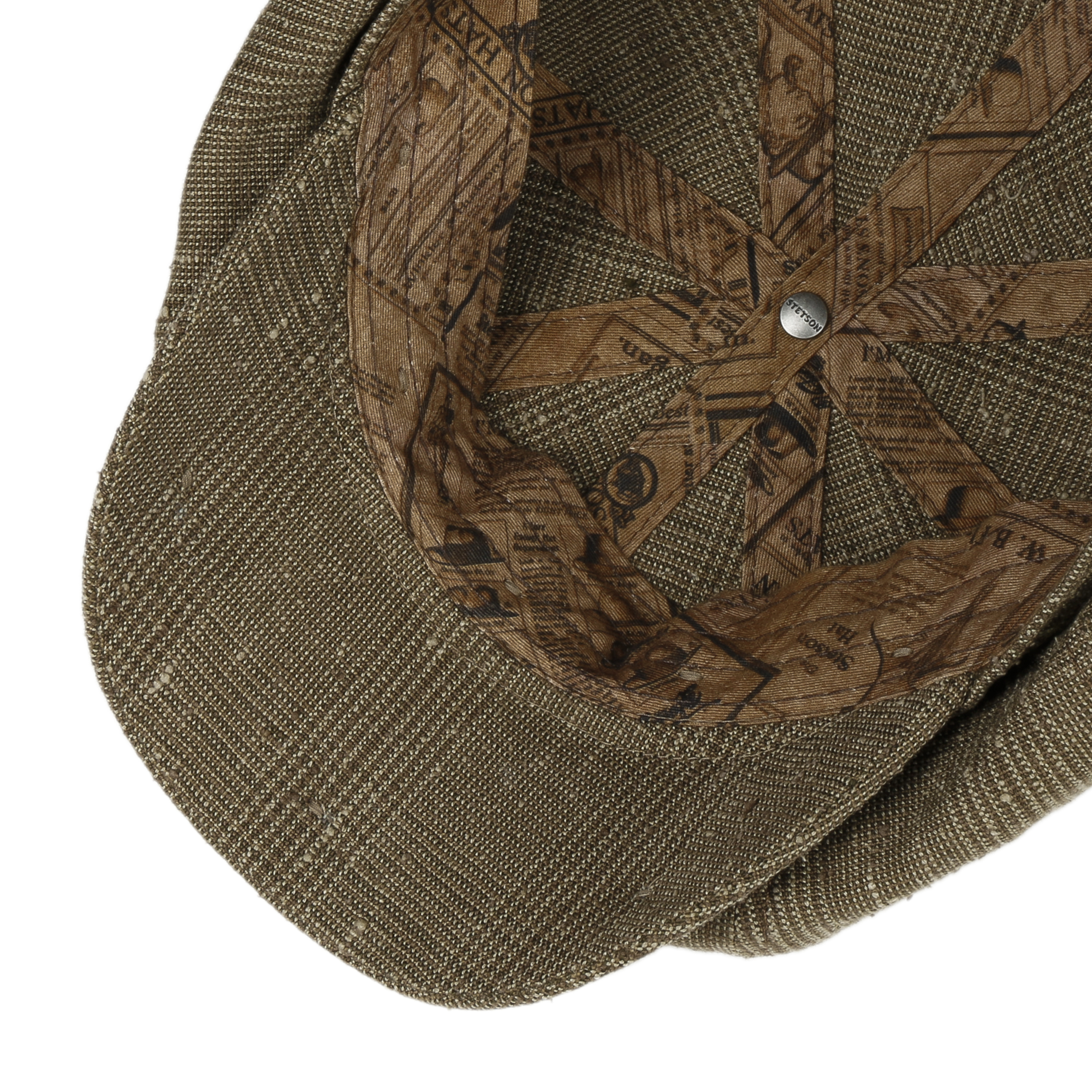 Hatteras Lightweight Checked Flat Cap by Stetson - 139,00