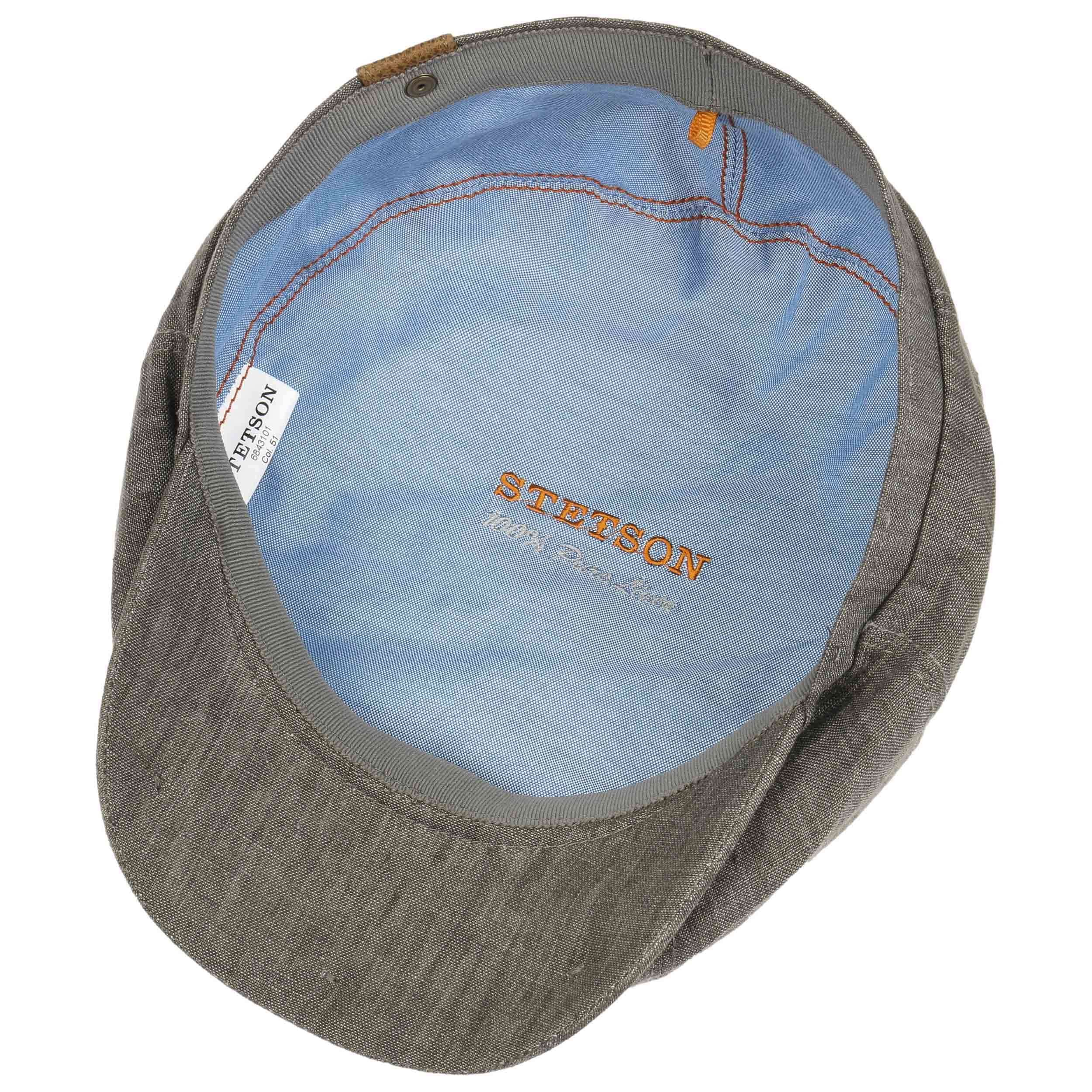 Hatteras Linen Newsboy Cap by Stetson - £119.00