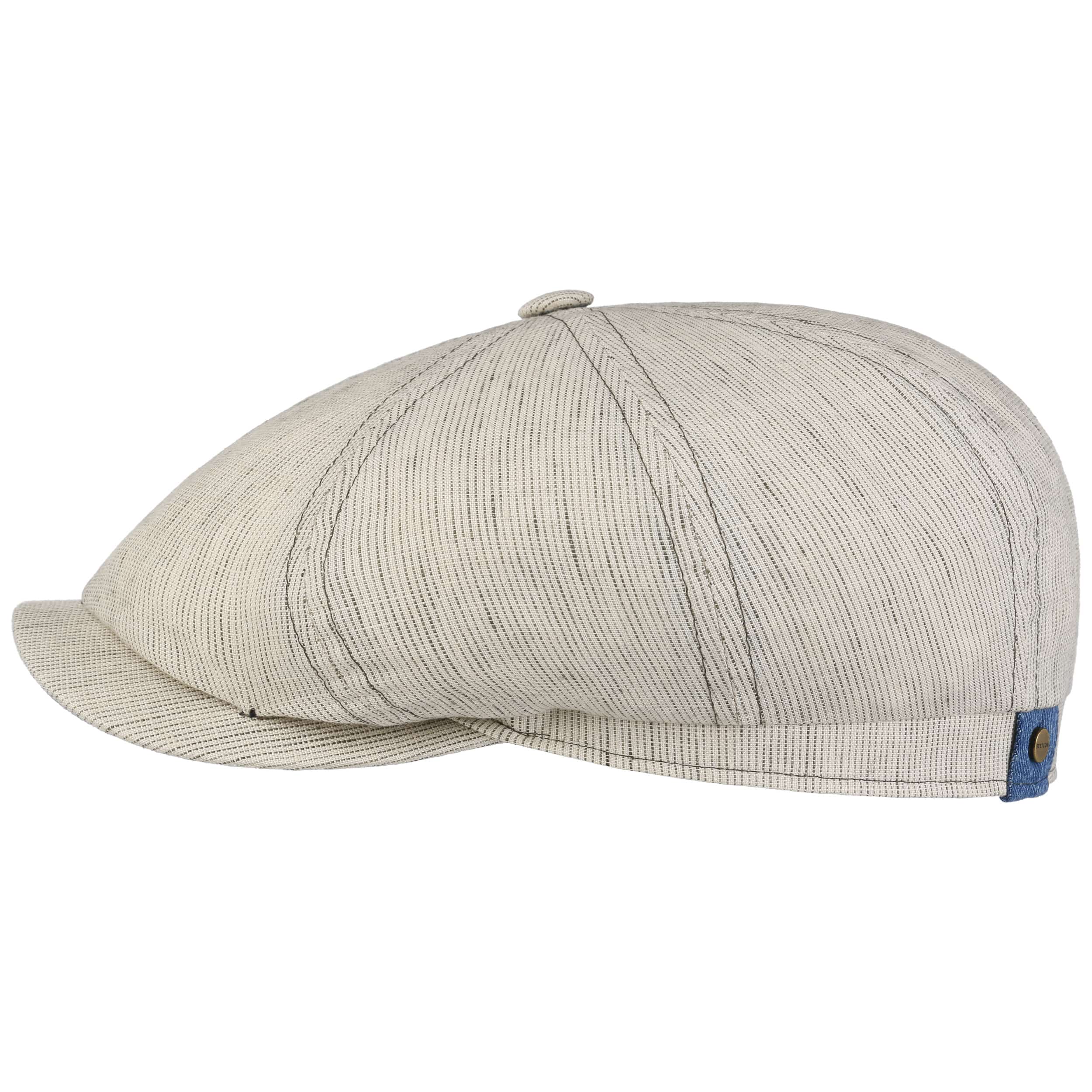 Hatteras Pandico Linen Flat Cap by Stetson - £99.00