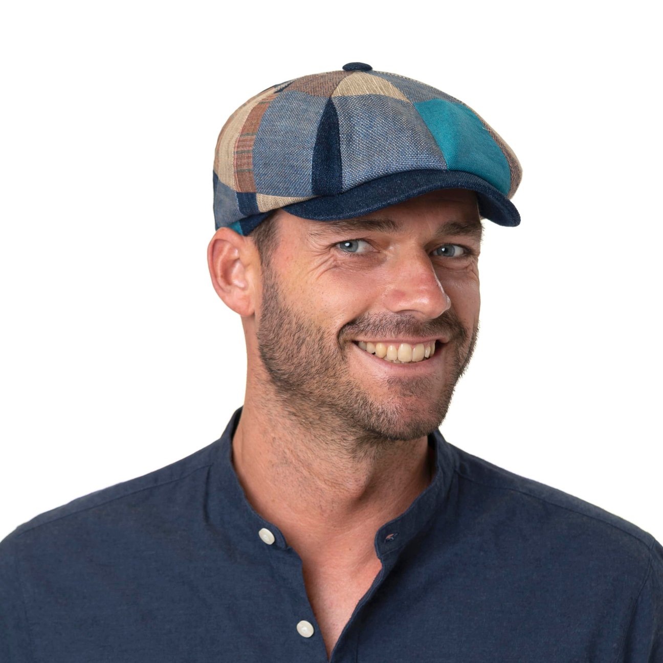 Hatteras Summer Patchwork Flat Cap by Stetson - £65.00