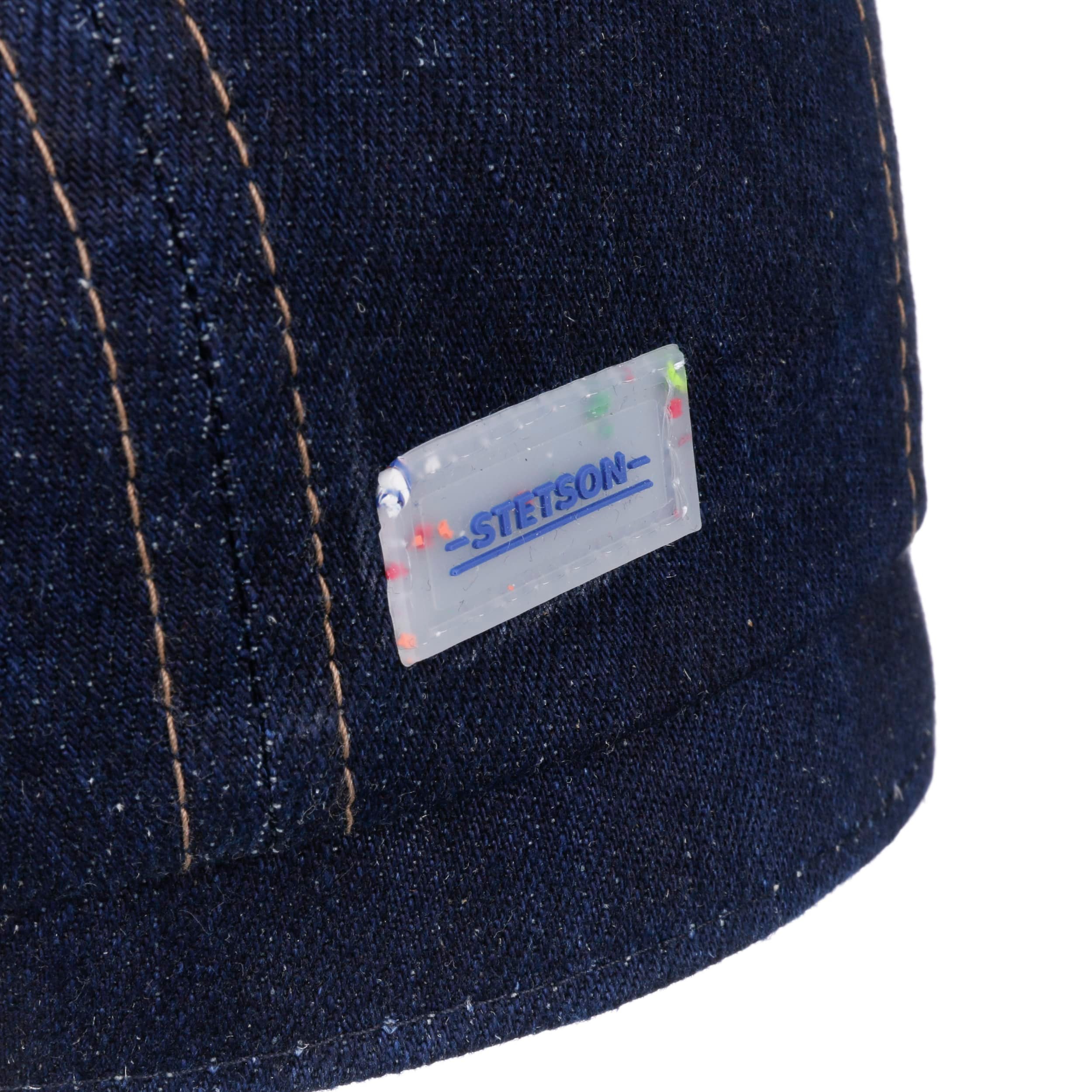 Hatteras Sustainable Denim Flat Cap by Stetson - £64.15