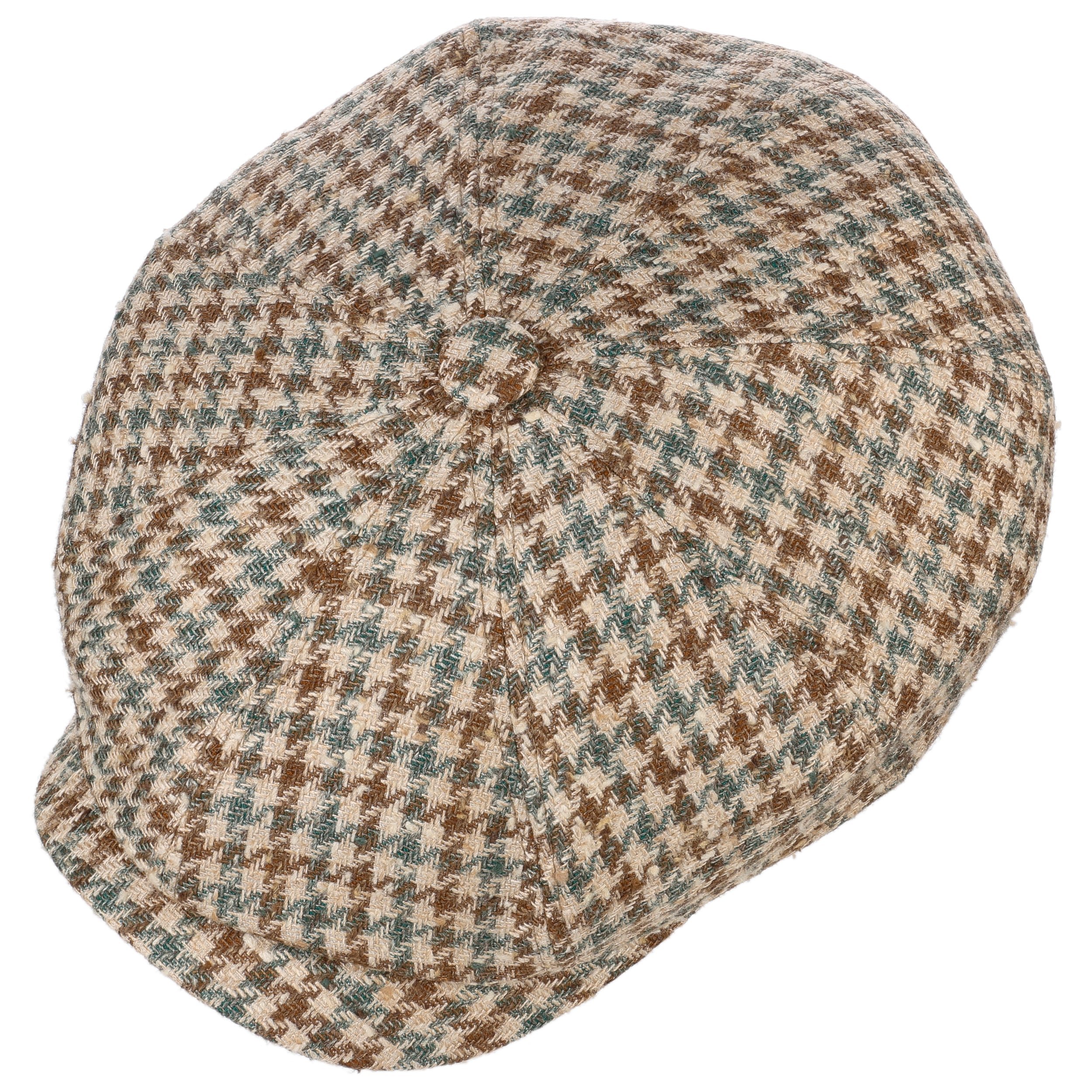 Hatteras Tricolour Houndstooth Flat Cap by Stetson --> Shop Hats ...