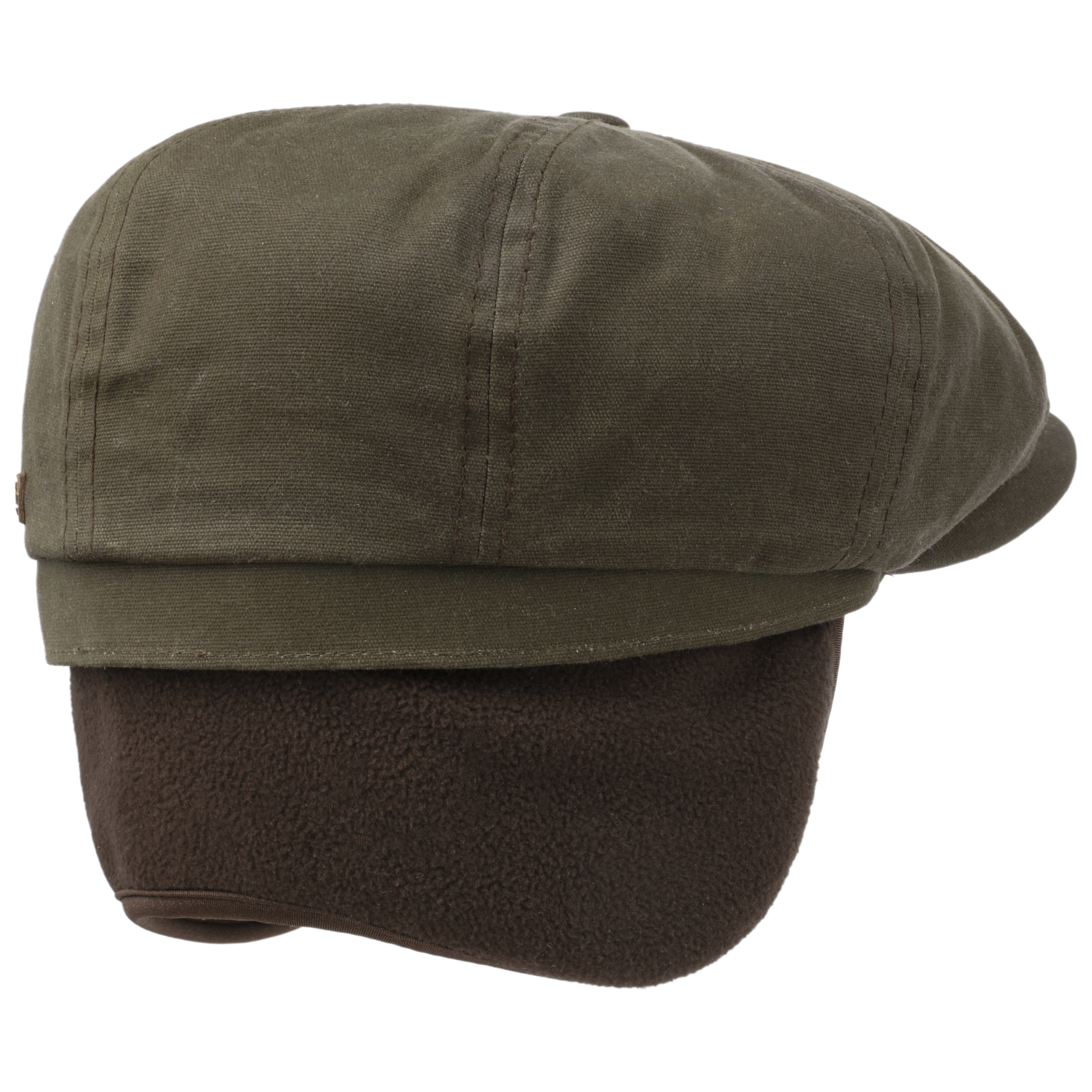 Hatteras Wax Flat Cap with Ear Flaps by Stetson - £79.00