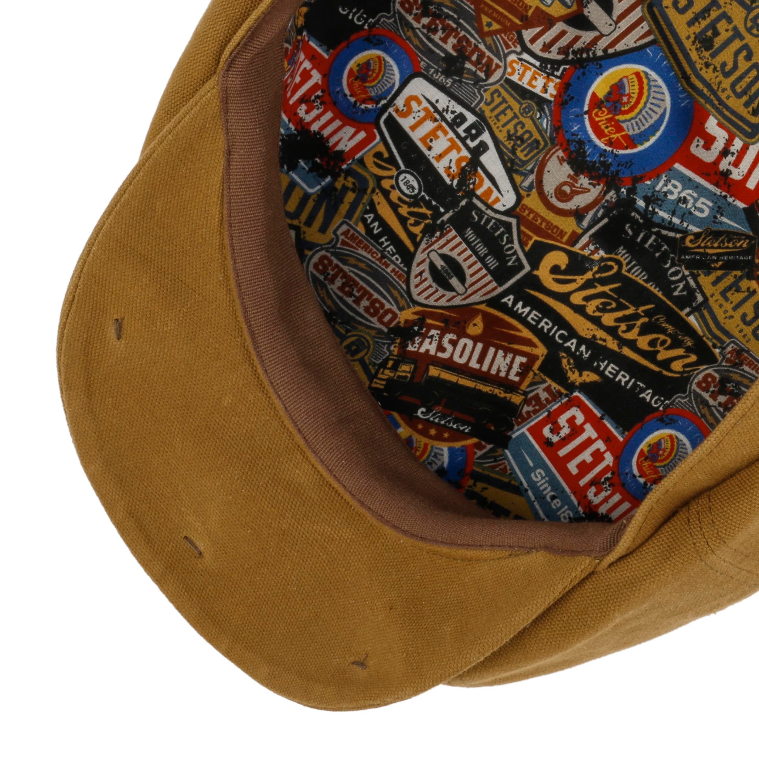 Hatteras Waxed Cotton Garage Flat Cap by Stetson - £119.00