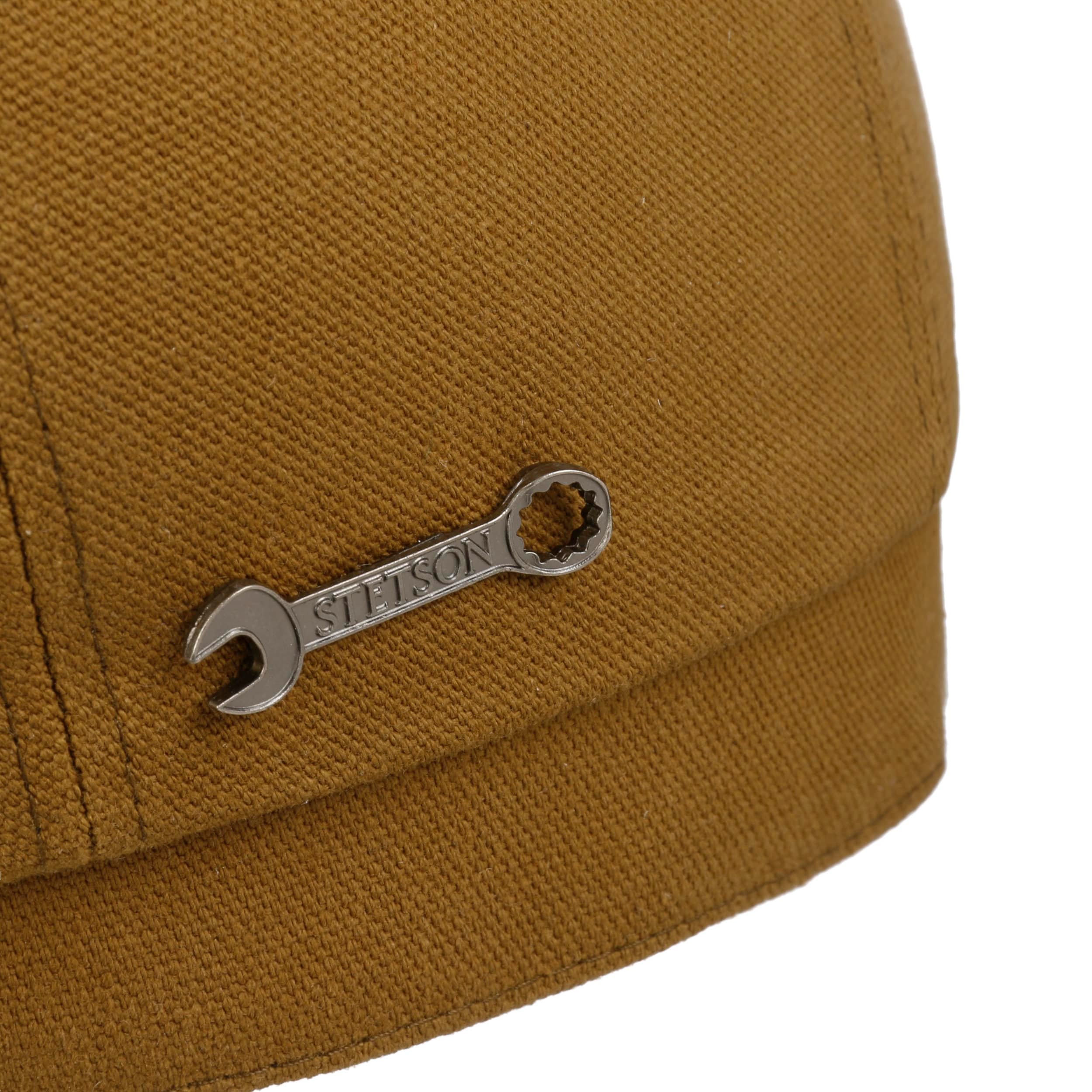 Hatteras Waxed Cotton Garage Flat Cap by Stetson - £119.00