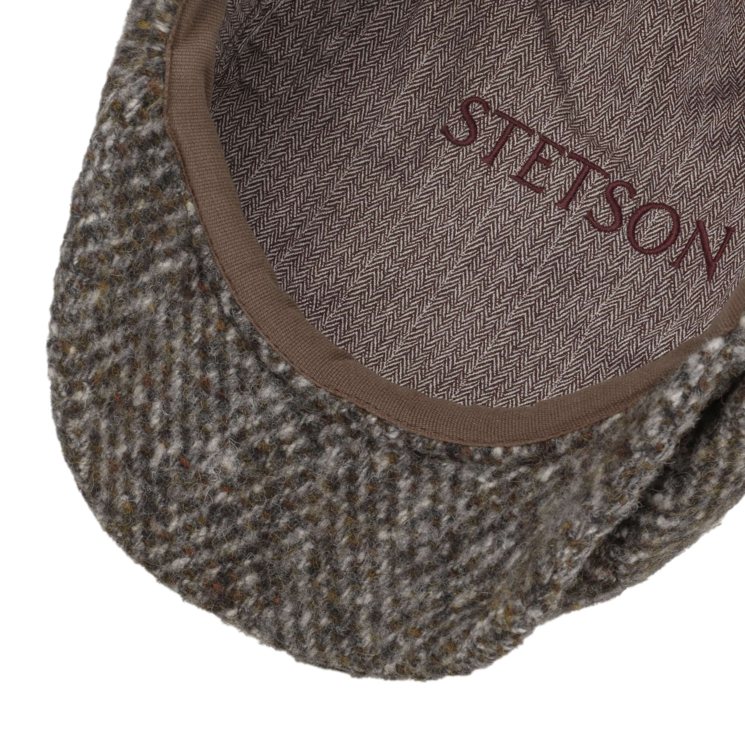 Hatteras Wool Colour Neps Flat Cap by Stetson - £129.00