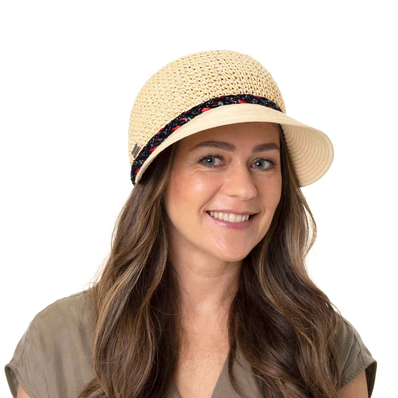 Helene Visor Straw Cap by Betmar - £28.95