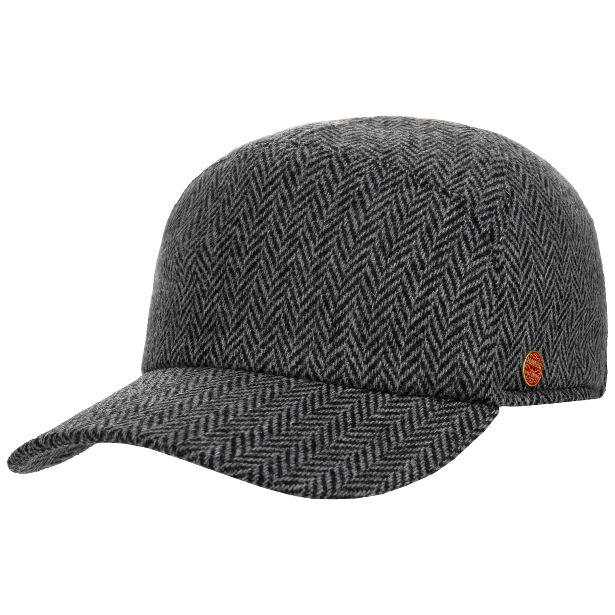 Herringbone Cap with Ear Flaps by Mayser - £125.95