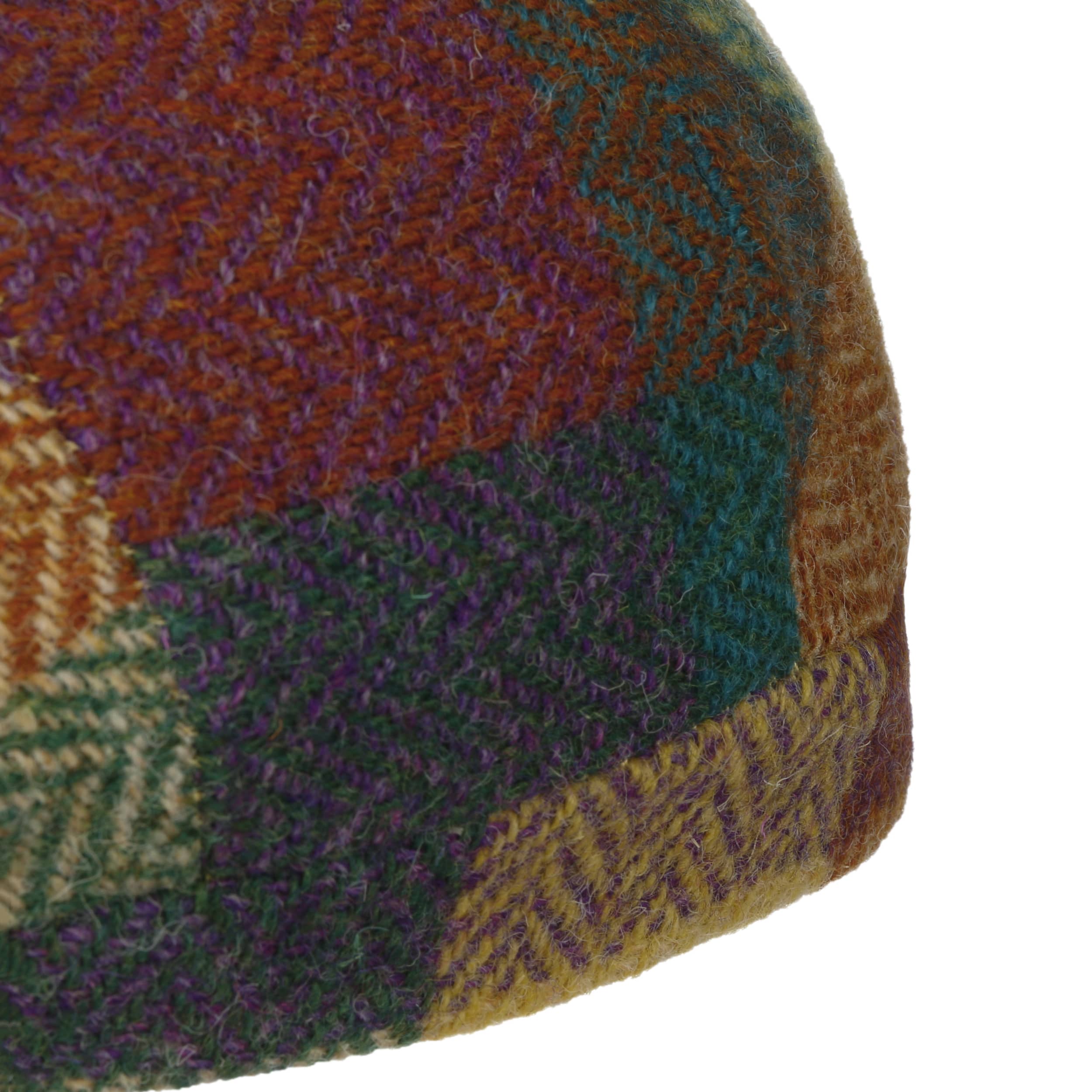 Herringbone Harris Tweed Colour Check Flat Cap --> Shop Hats, Beanies ...