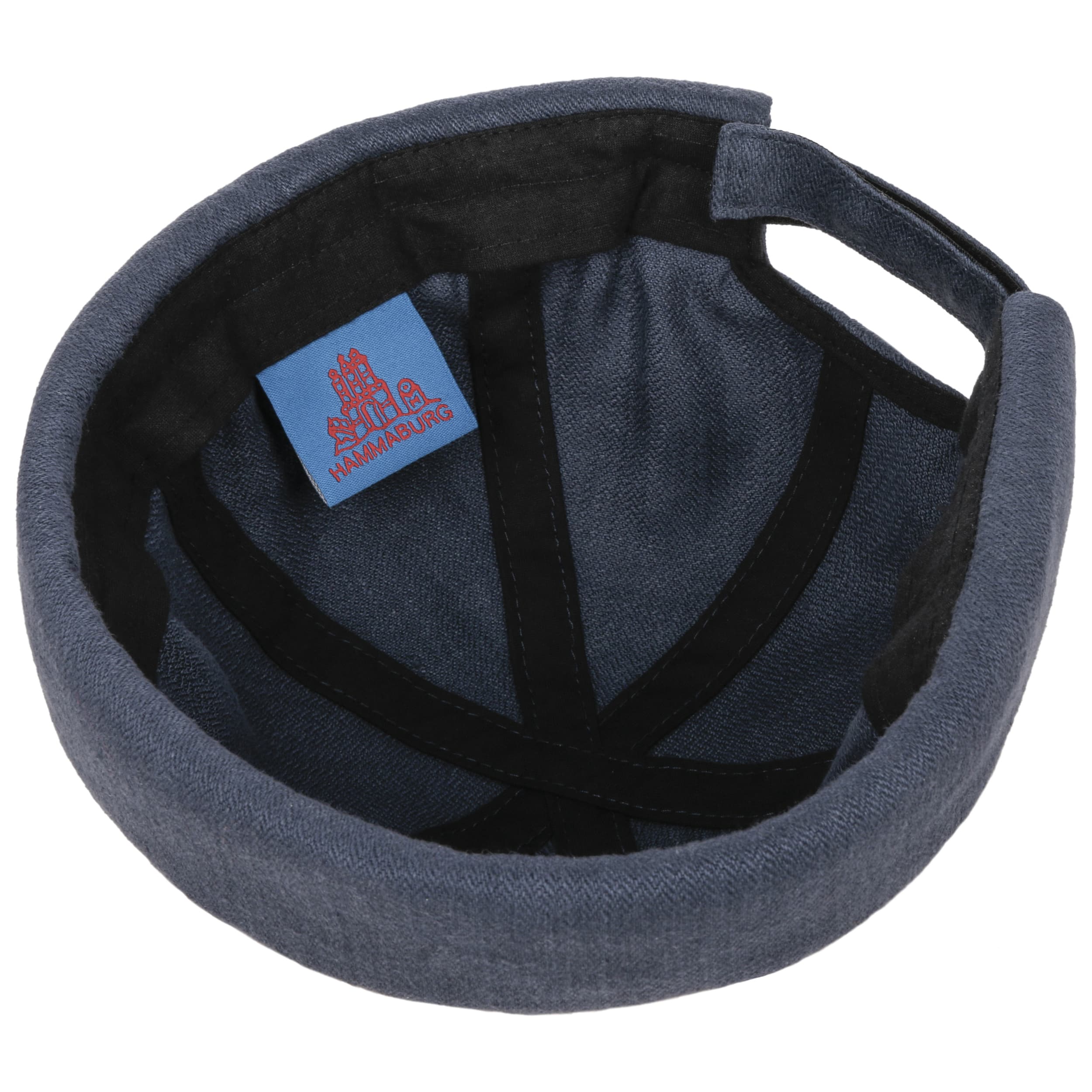 Herringbone Linen Docker Hat by Hammaburg - £53.95