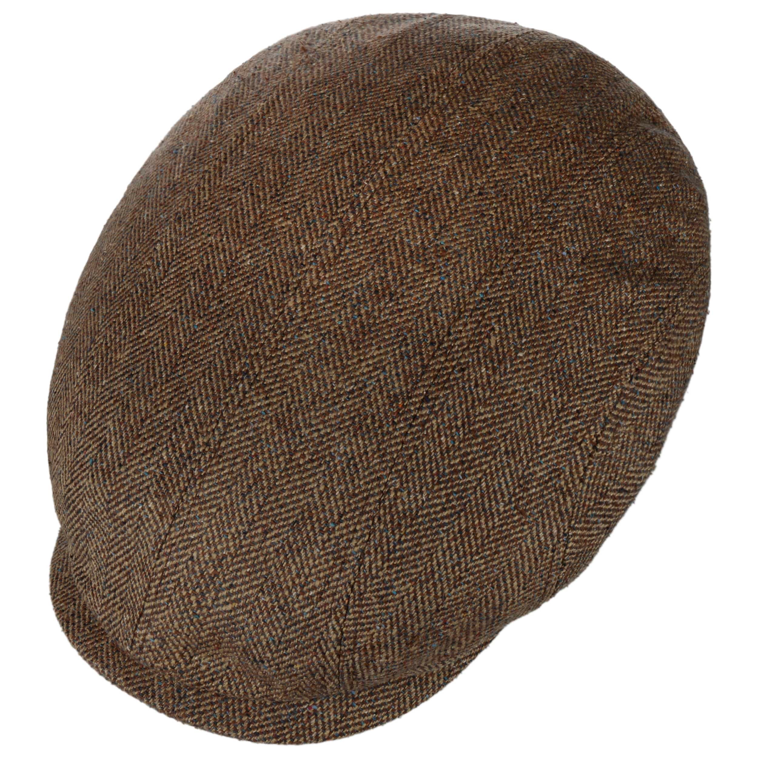 Herringbone Silk Driver Flat Cap by Stetson --> Online Hat Shop in the ...