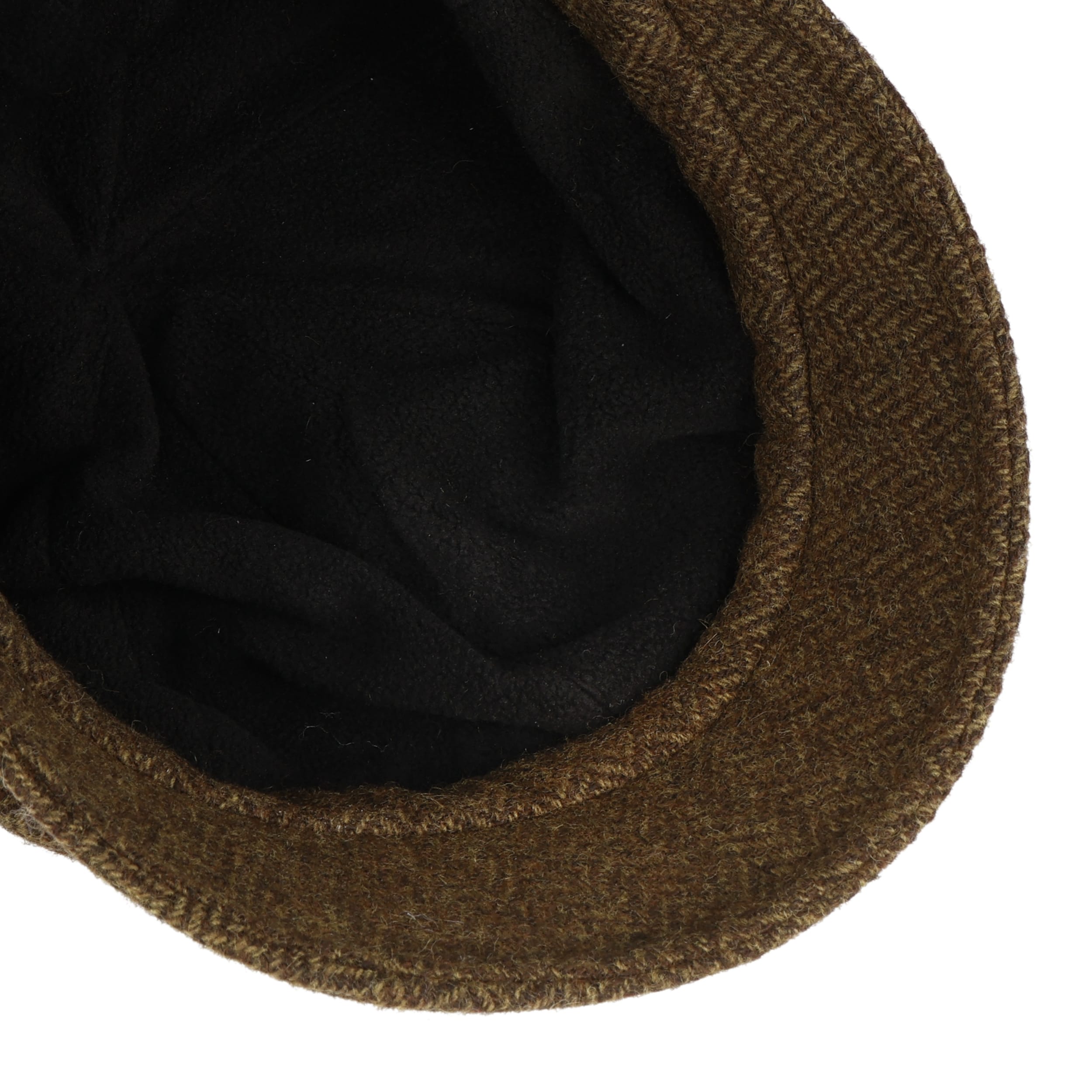 Herringbone Wool Newsboy Cap by Loevenich - £45.95